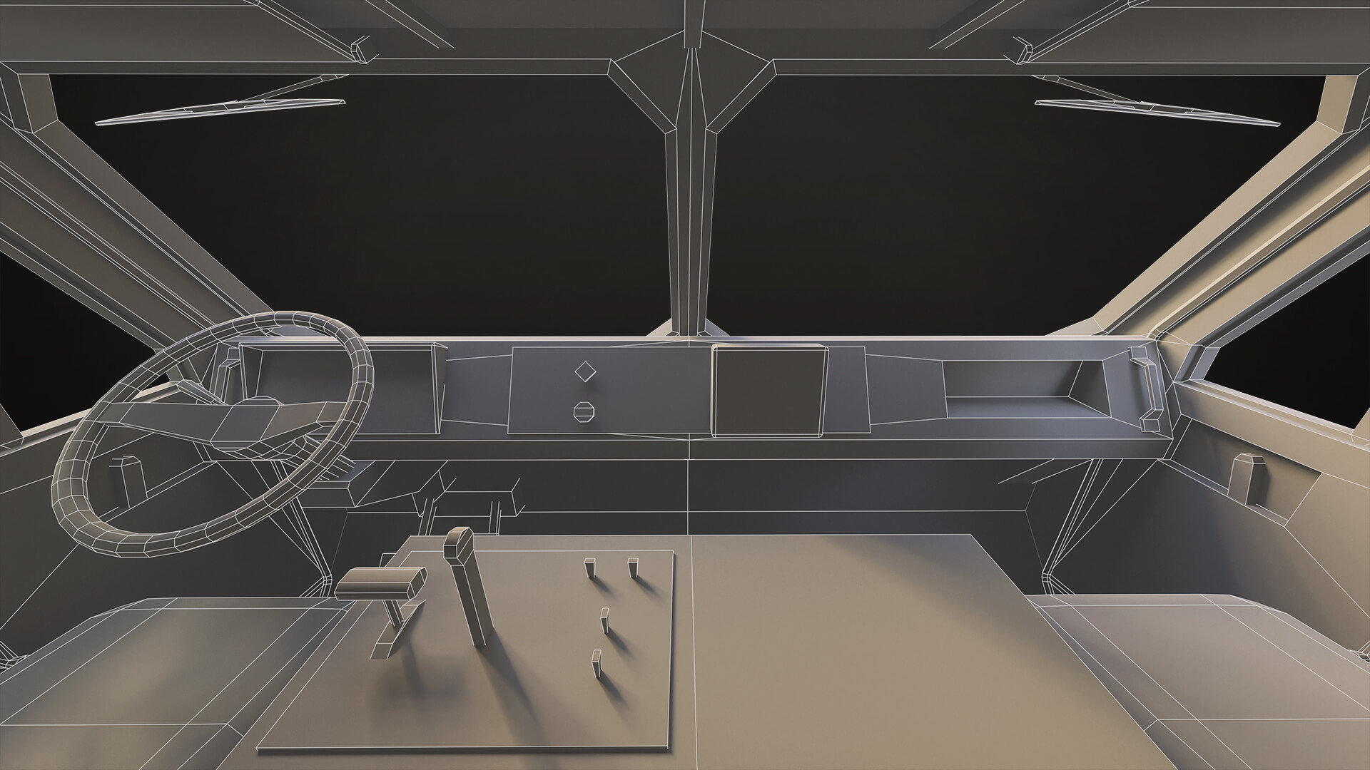 Heavy Military Truck V1 - Flatbed 3D Model by MSWoodvine