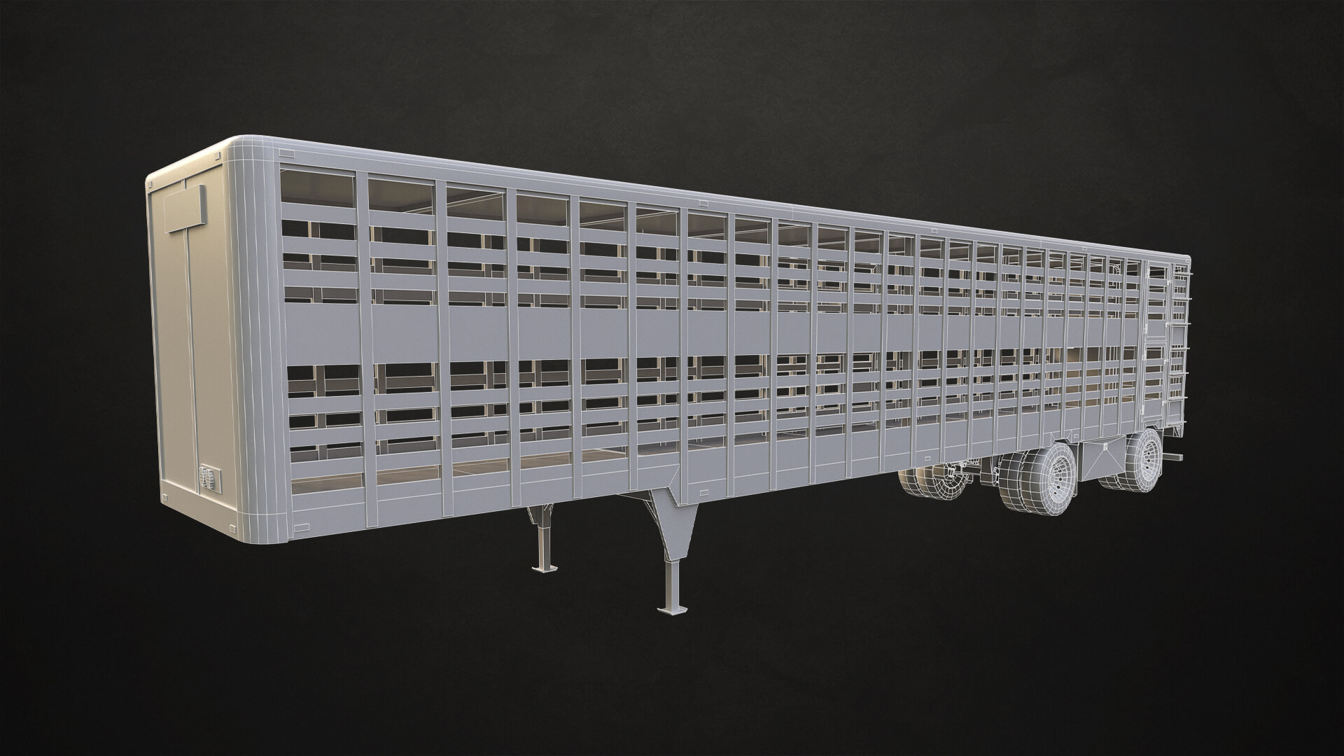 Livestock Trailer - 3D Model by MSWoodvine