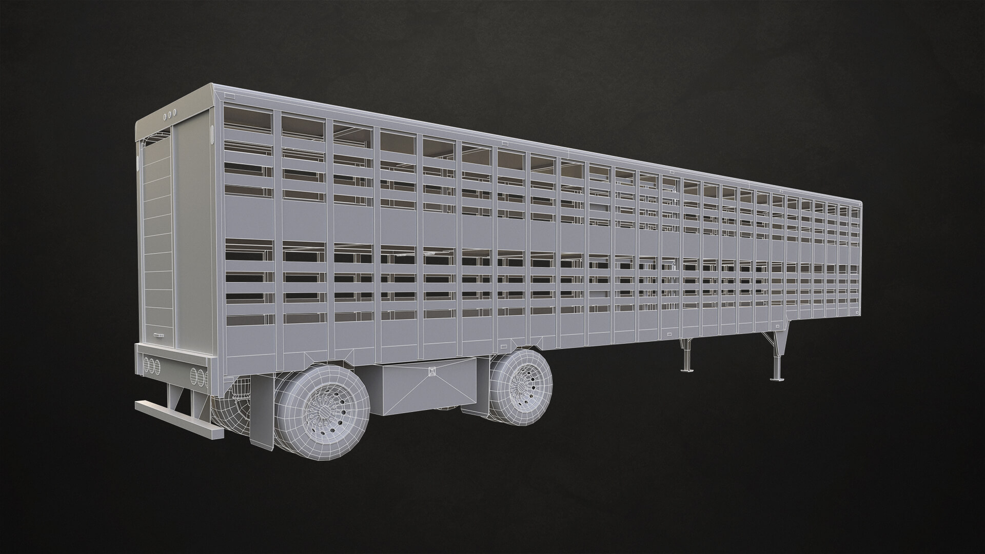 Livestock Trailer - 3D Model by MSWoodvine