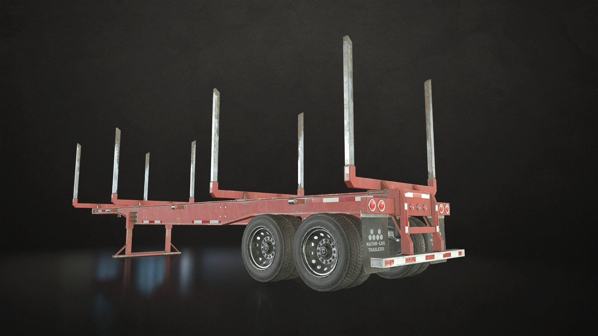 Logging Trailer - 3D Model by MSWoodvine