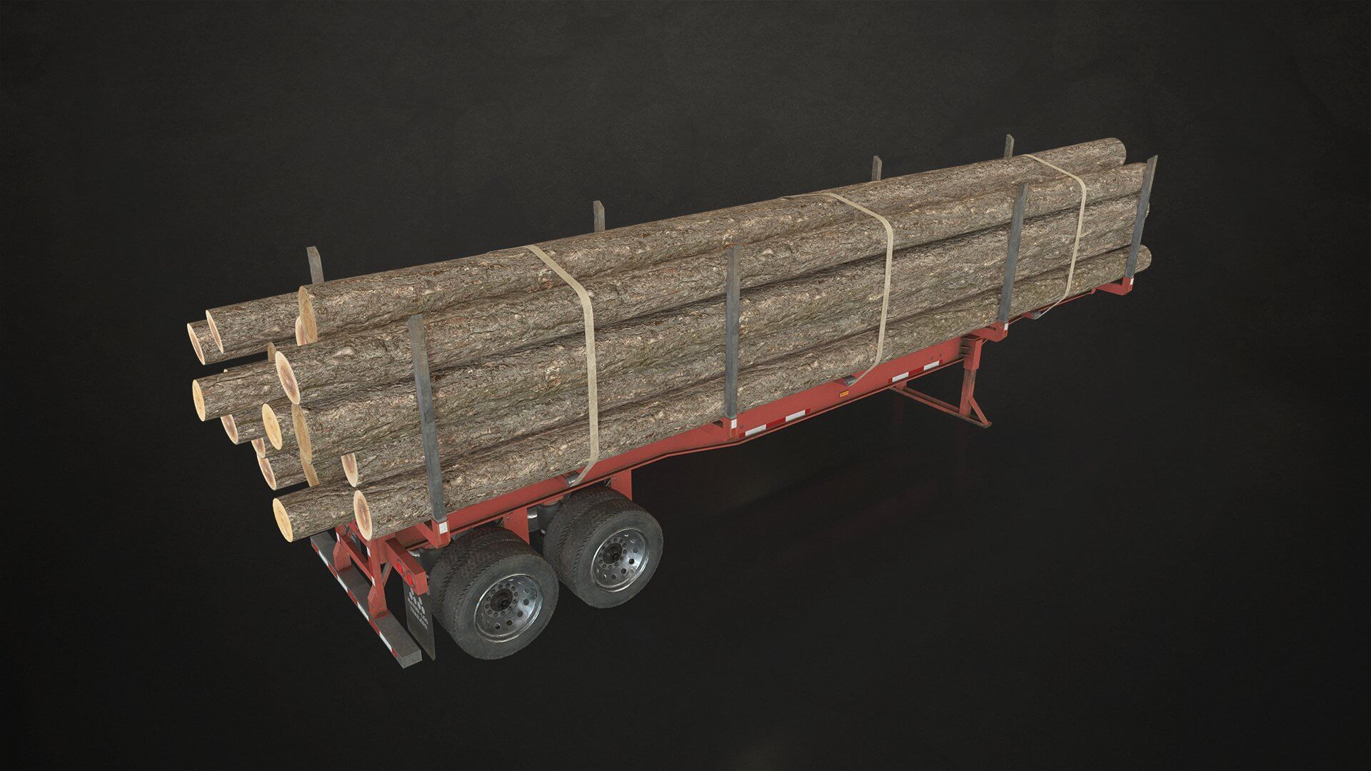 Logging Trailer - 3D Model by MSWoodvine