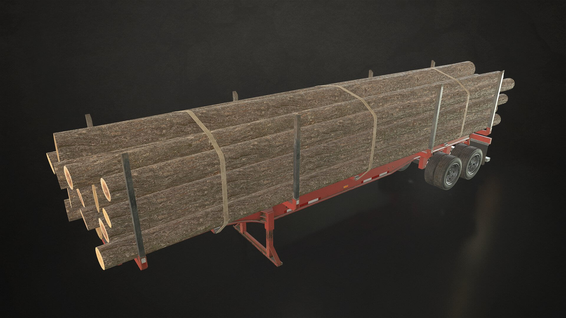 Logging Trailer - 3D Model by MSWoodvine