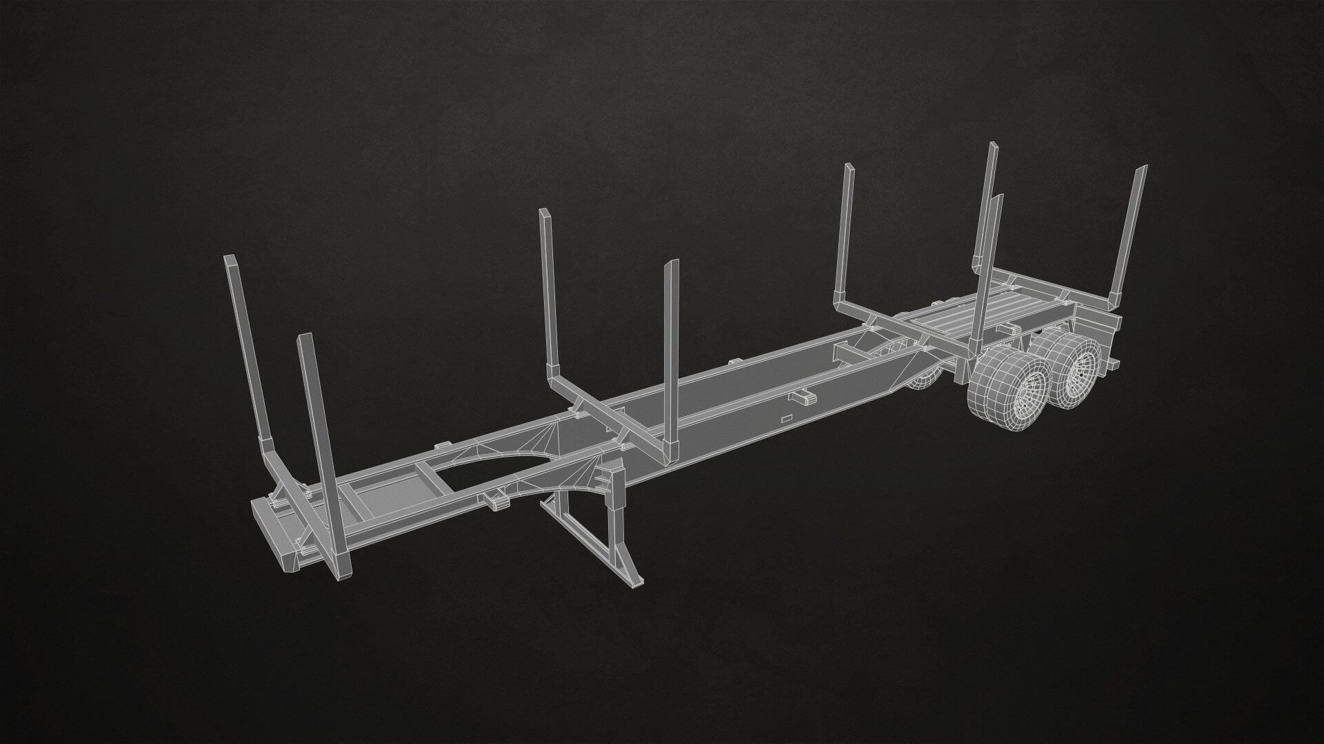 Logging Trailer - 3D Model by MSWoodvine