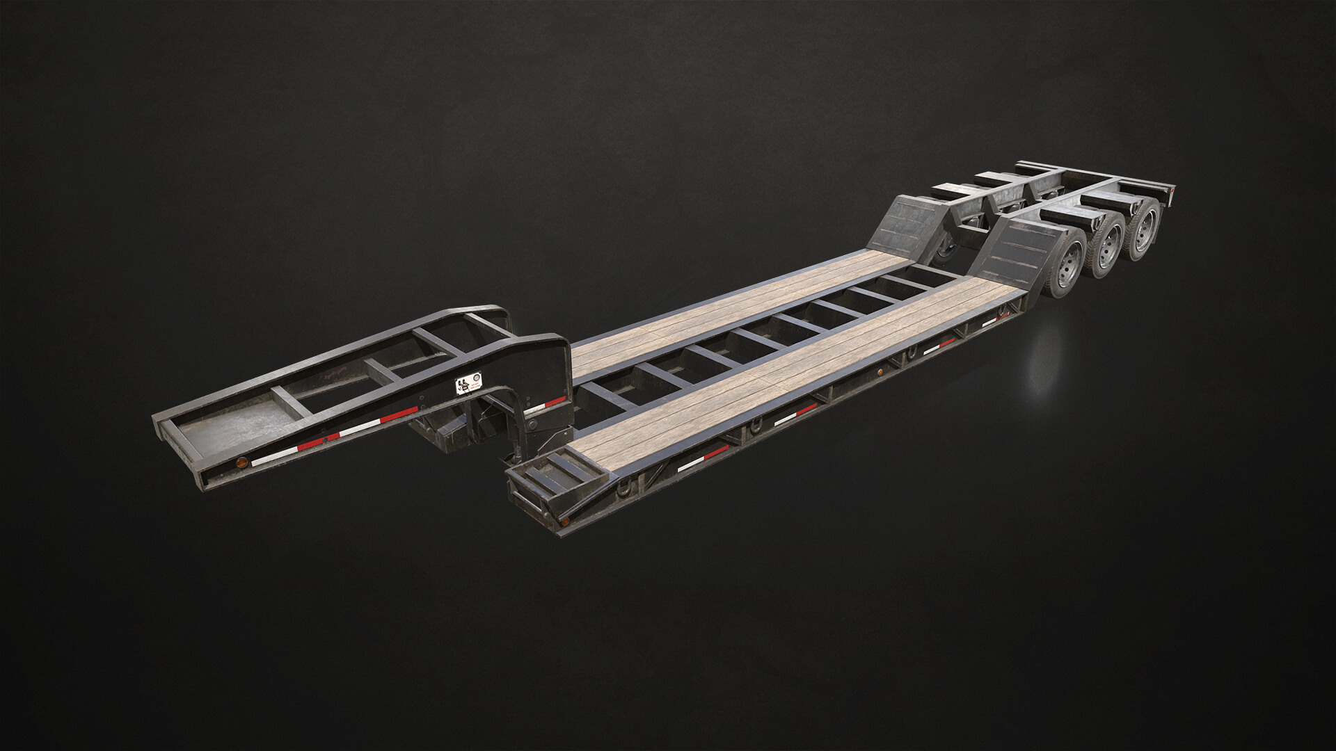 Lowboy Trailer - 3D Model by MSWoodvine