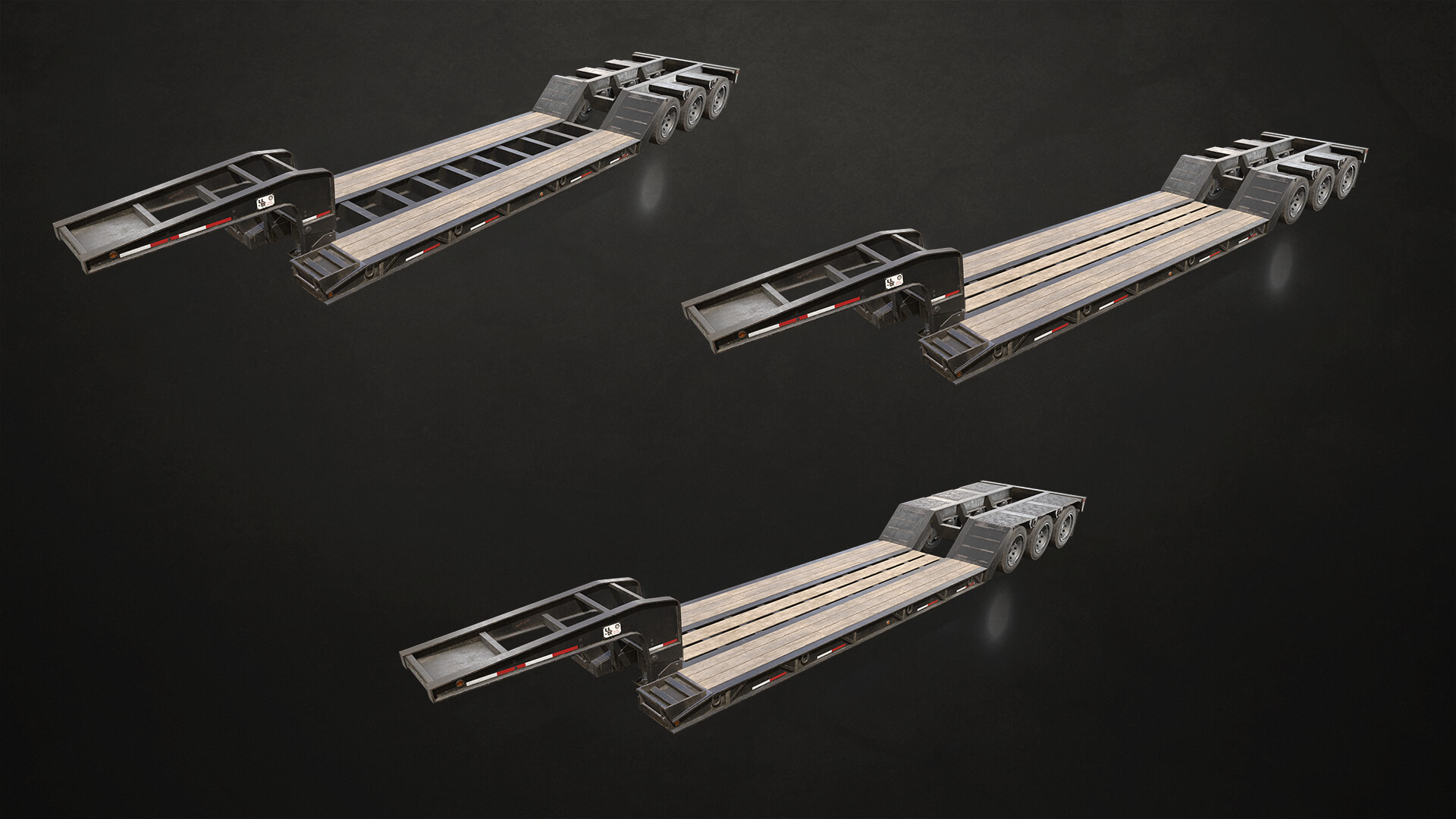 Lowboy Trailer - 3D Model by MSWoodvine