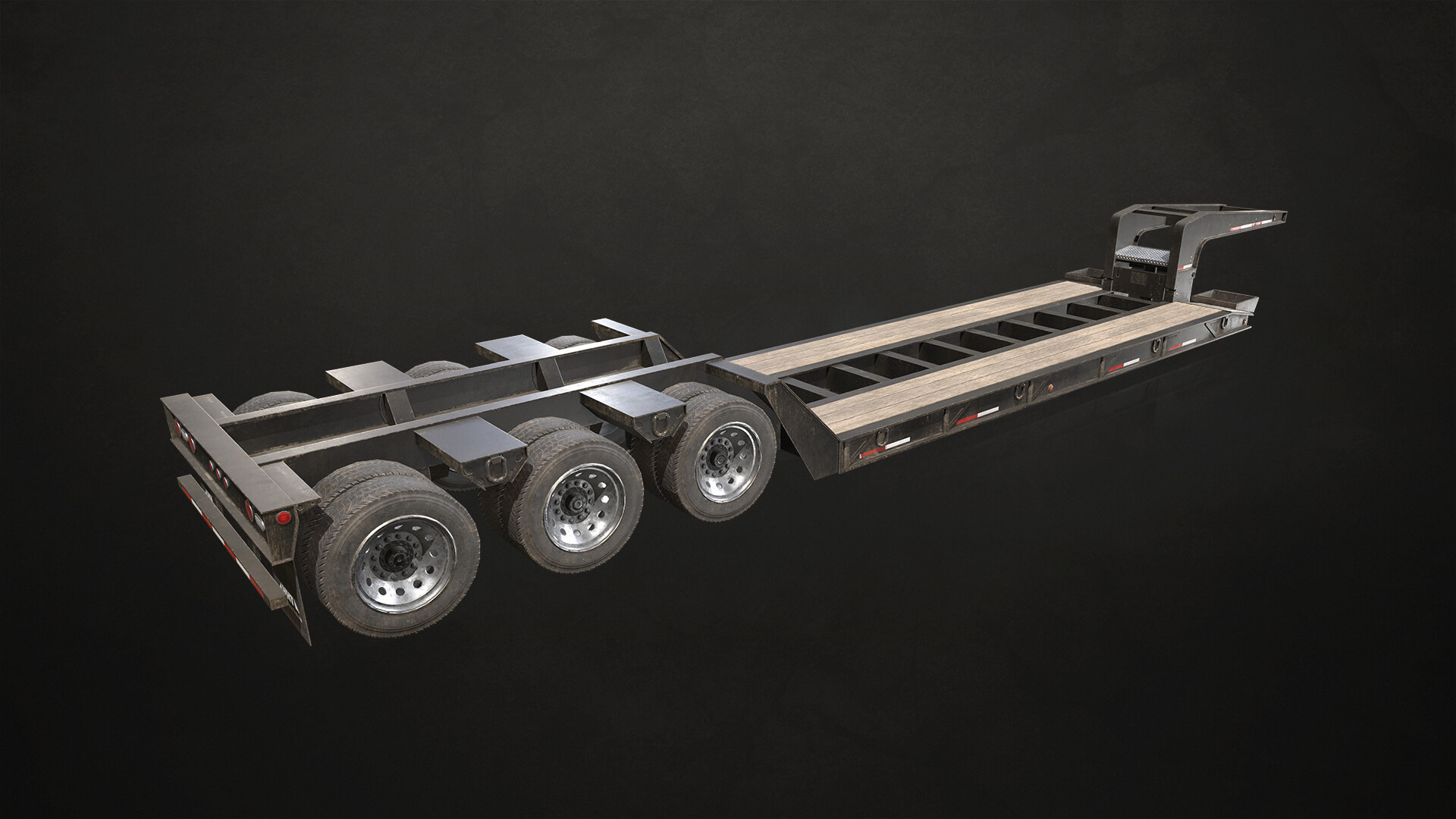 Lowboy Trailer - 3D Model by MSWoodvine