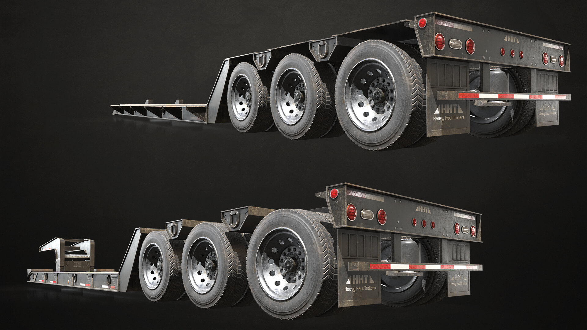 Lowboy Trailer - 3D Model by MSWoodvine