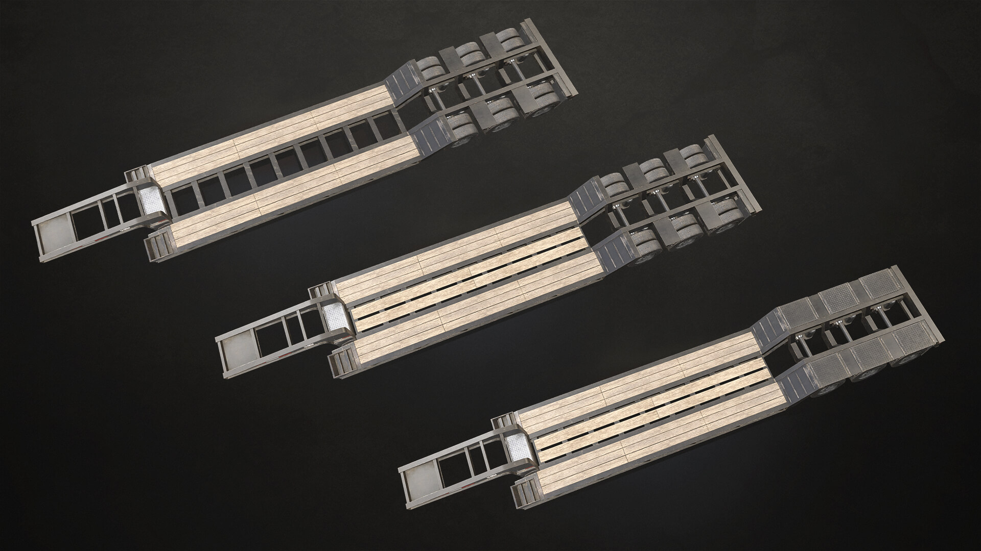 Lowboy Trailer - 3D Model by MSWoodvine