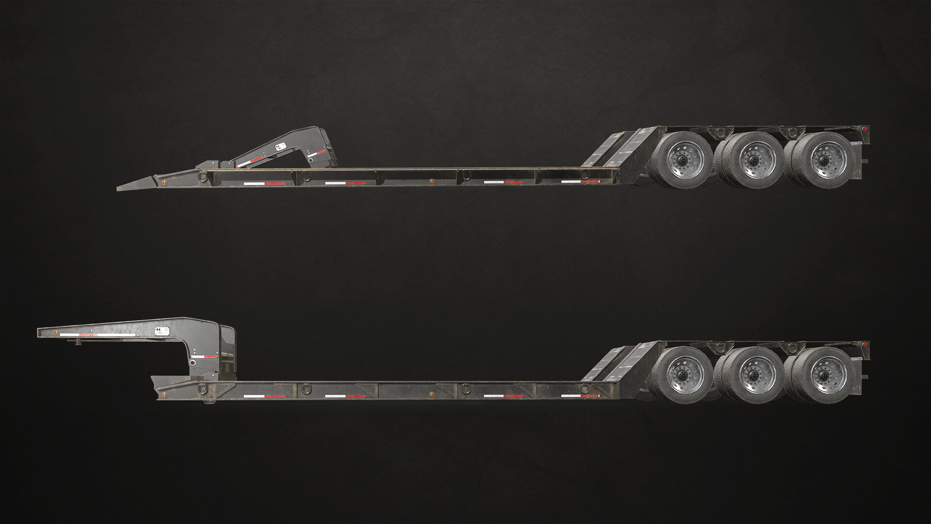 Lowboy Trailer - 3D Model by MSWoodvine