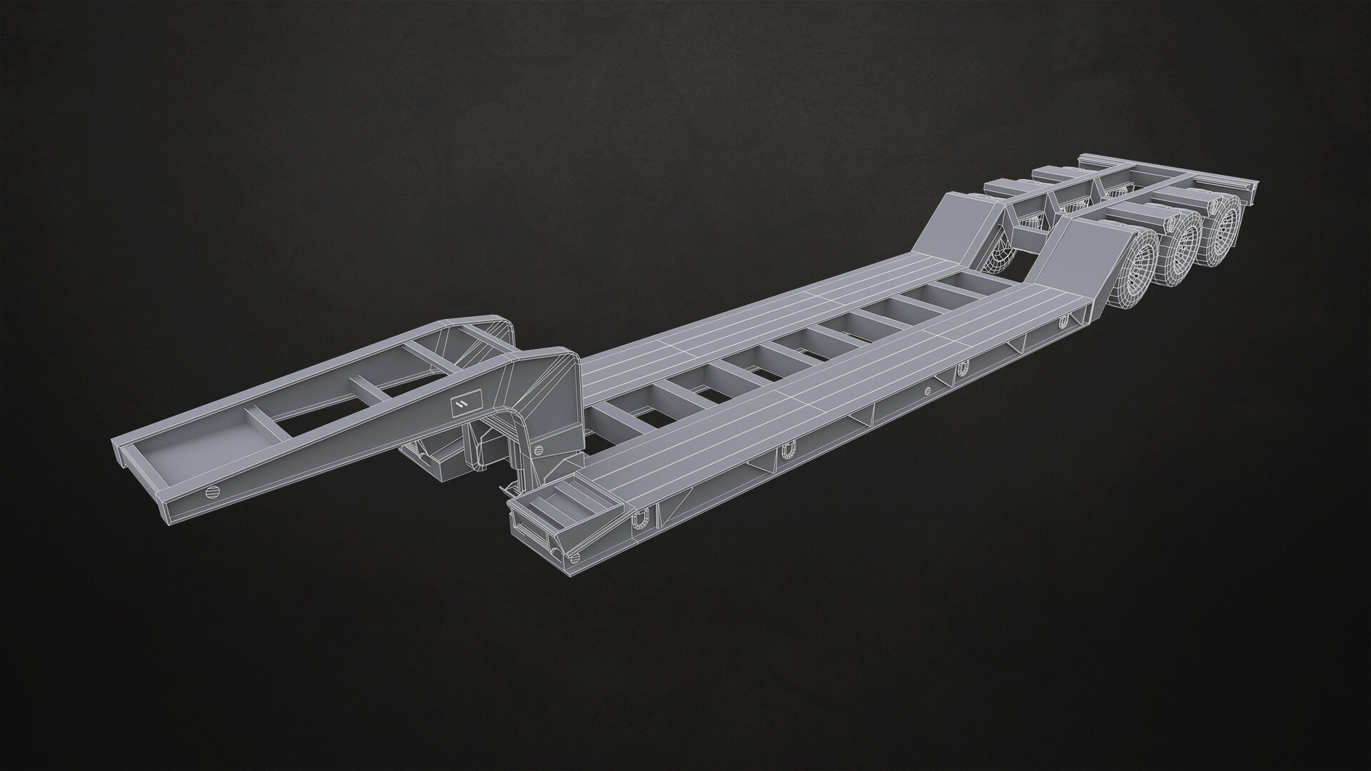 Lowboy Trailer - 3D Model by MSWoodvine