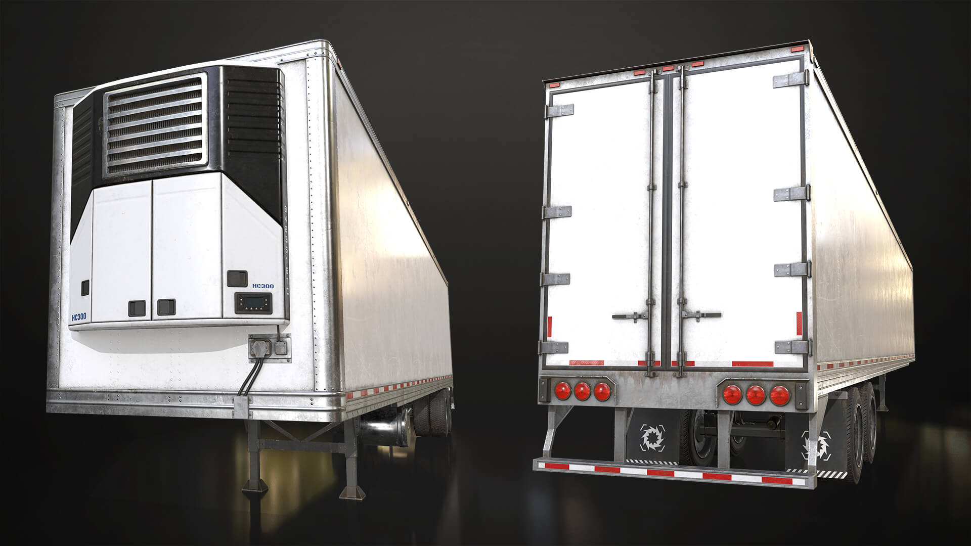 Refrigerated Trailer - 3D Model by MSWoodvine