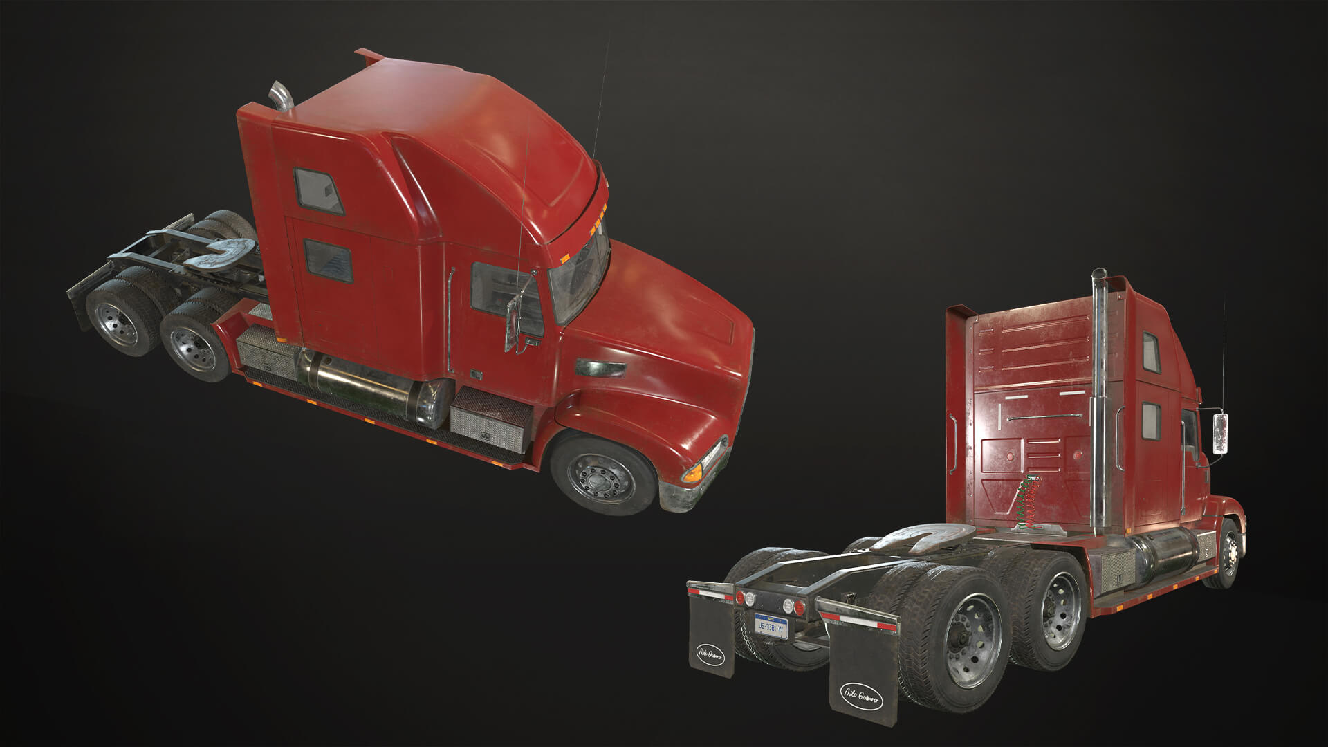 Semi Truck Mega Pack - 3D Model by MSWoodvine