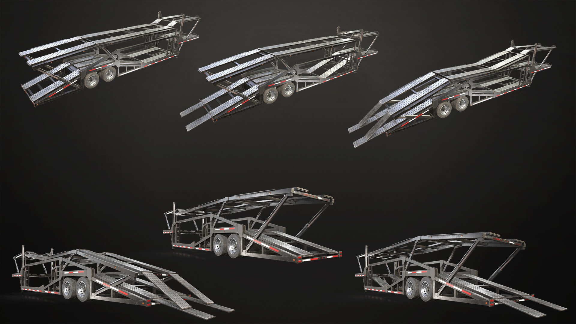 Semi Truck Mega Pack - 3D Model by MSWoodvine