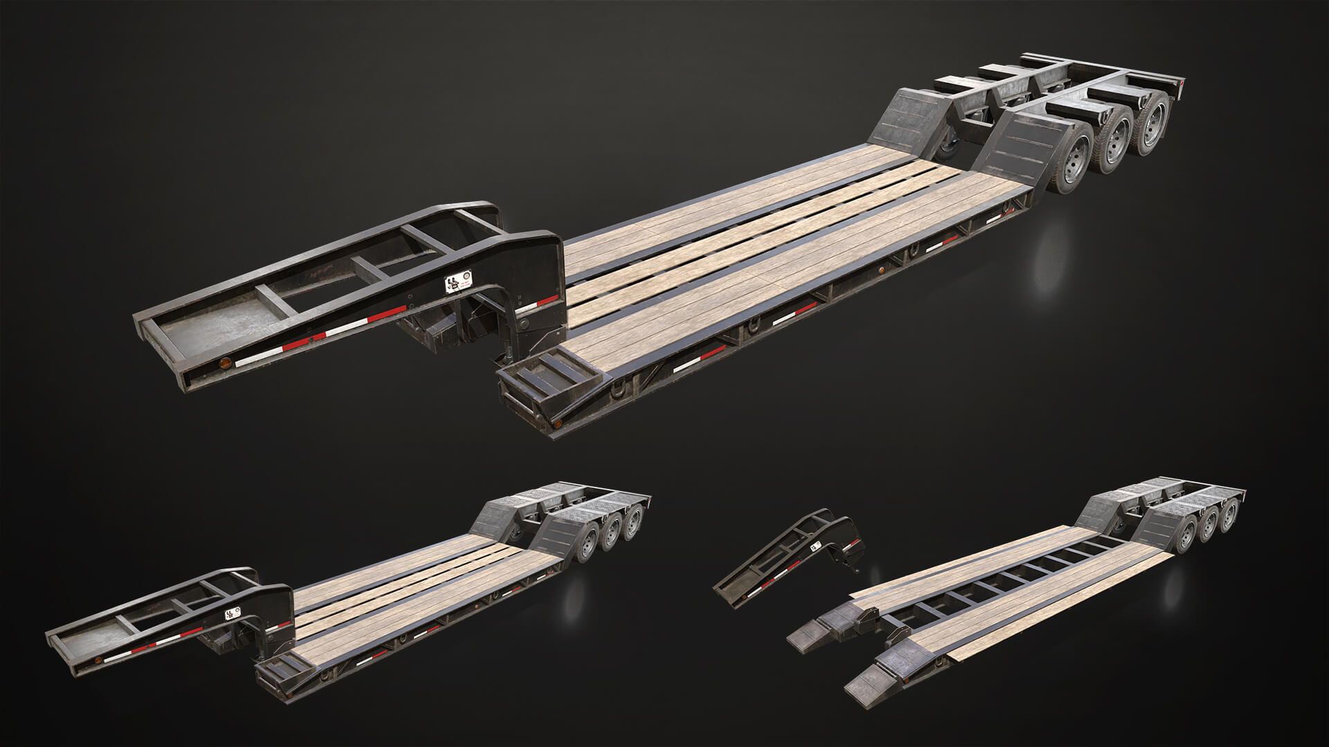 Semi Truck Mega Pack - 3D Model by MSWoodvine