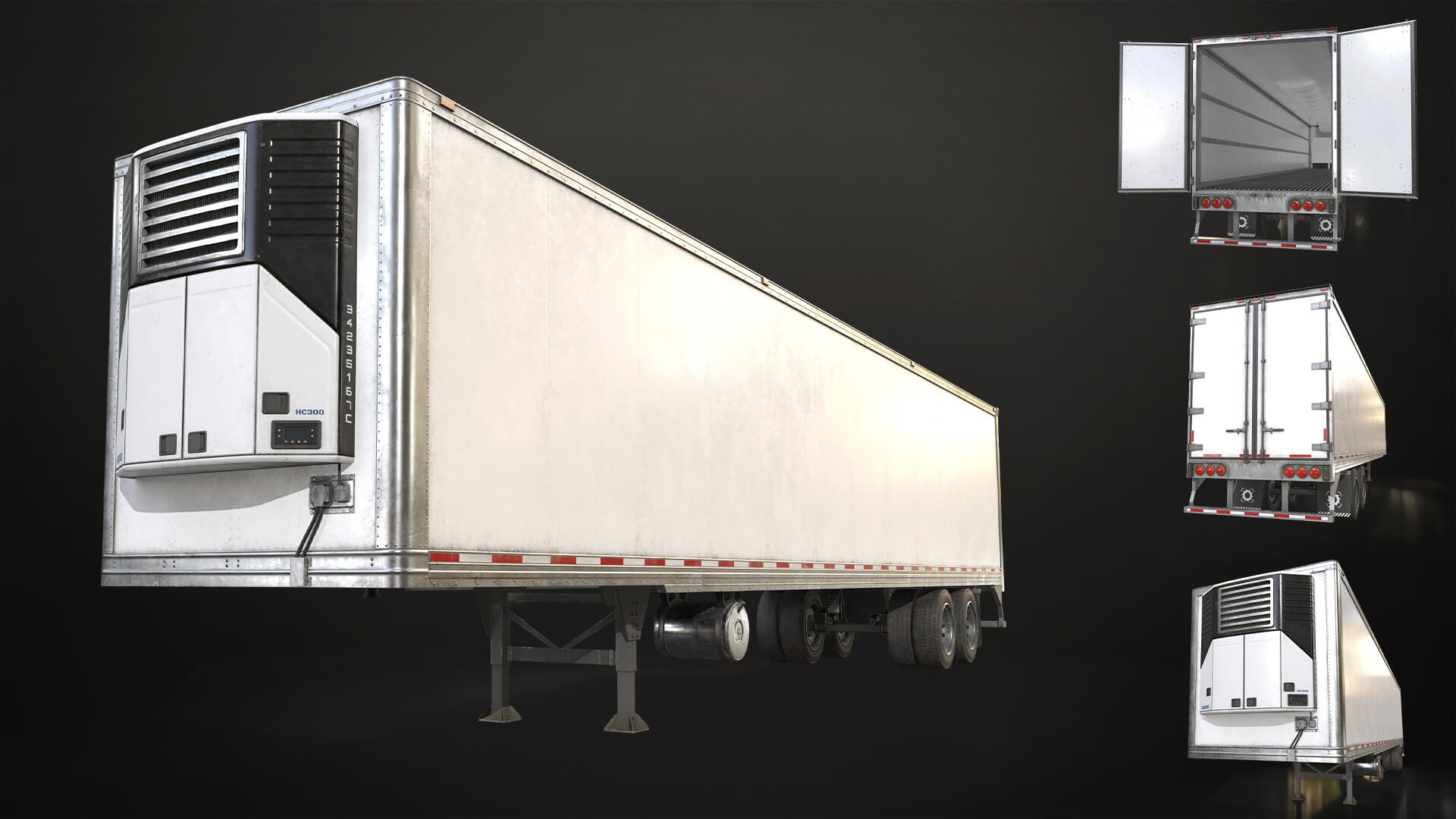Semi Truck Mega Pack - 3D Model by MSWoodvine