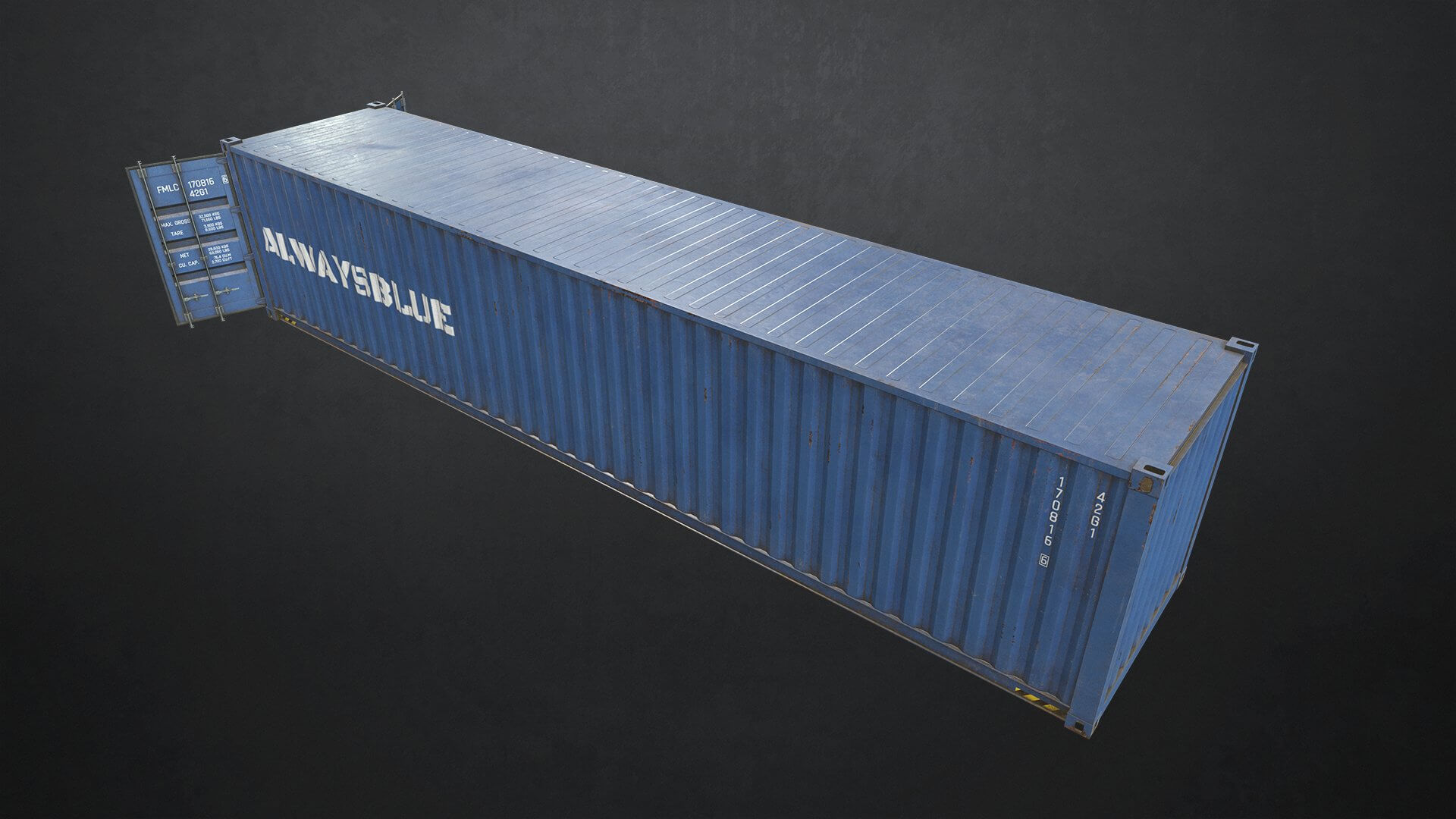 Shipping Container - 3D Model by MSWoodvine