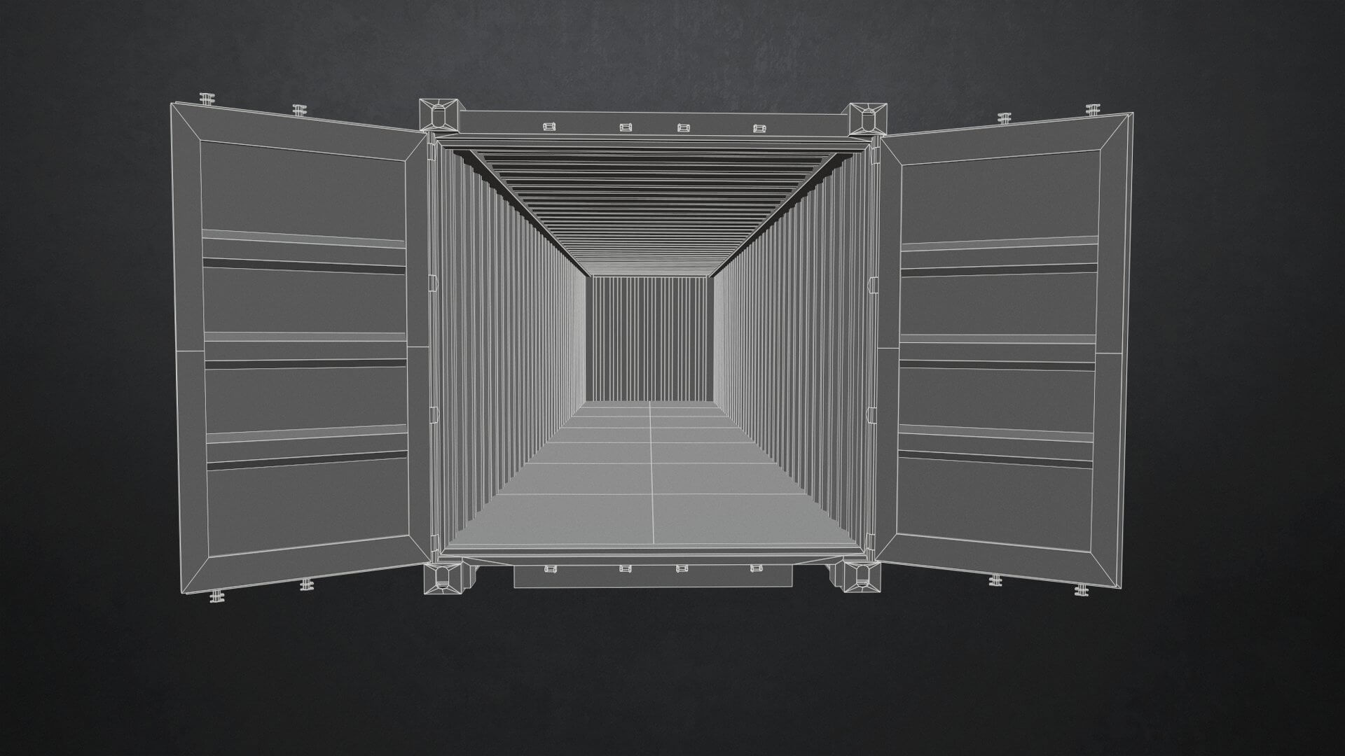 Shipping Container - 3D Model by MSWoodvine