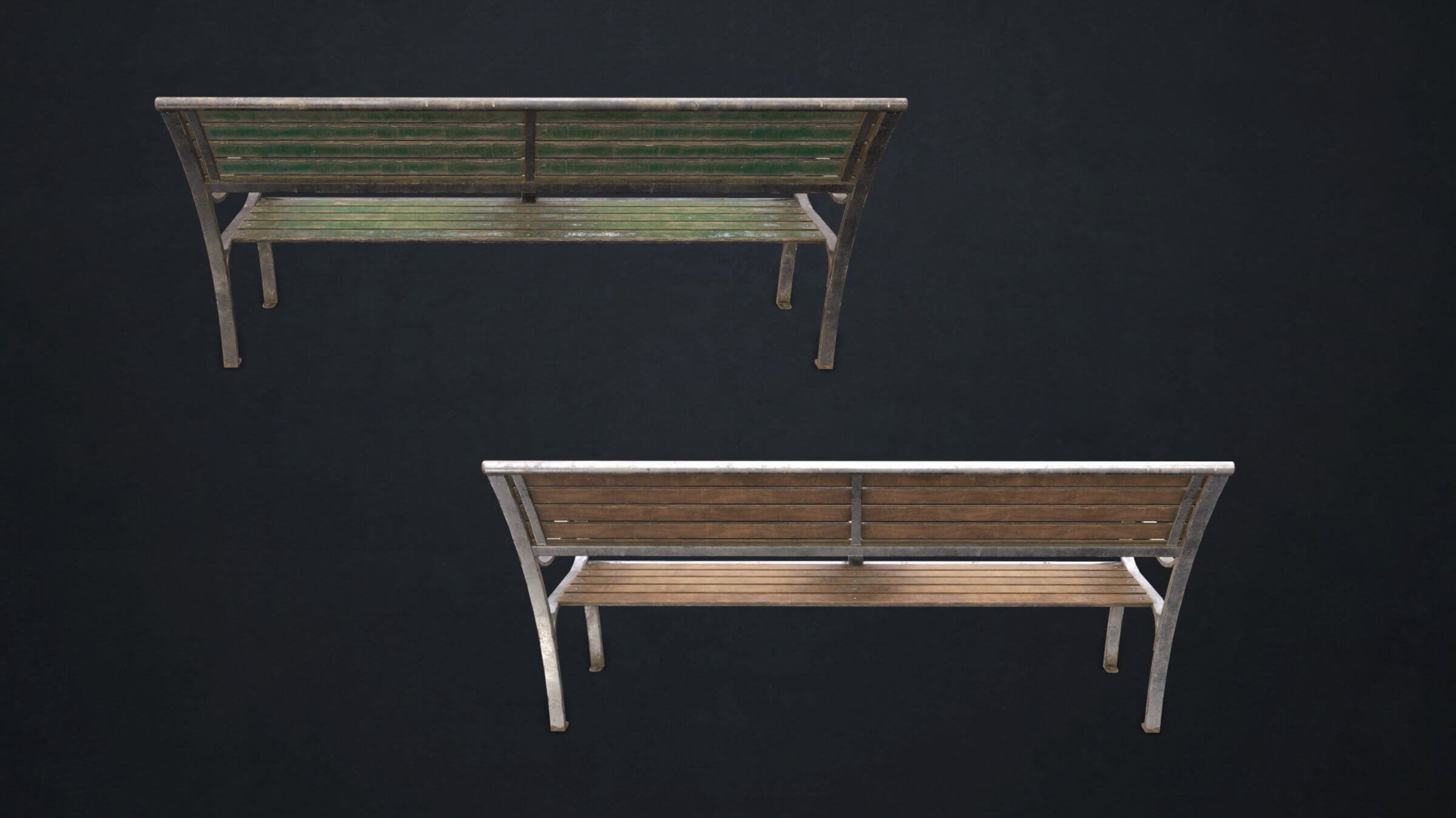 Street Bench - 3D Model by MSWoodvine