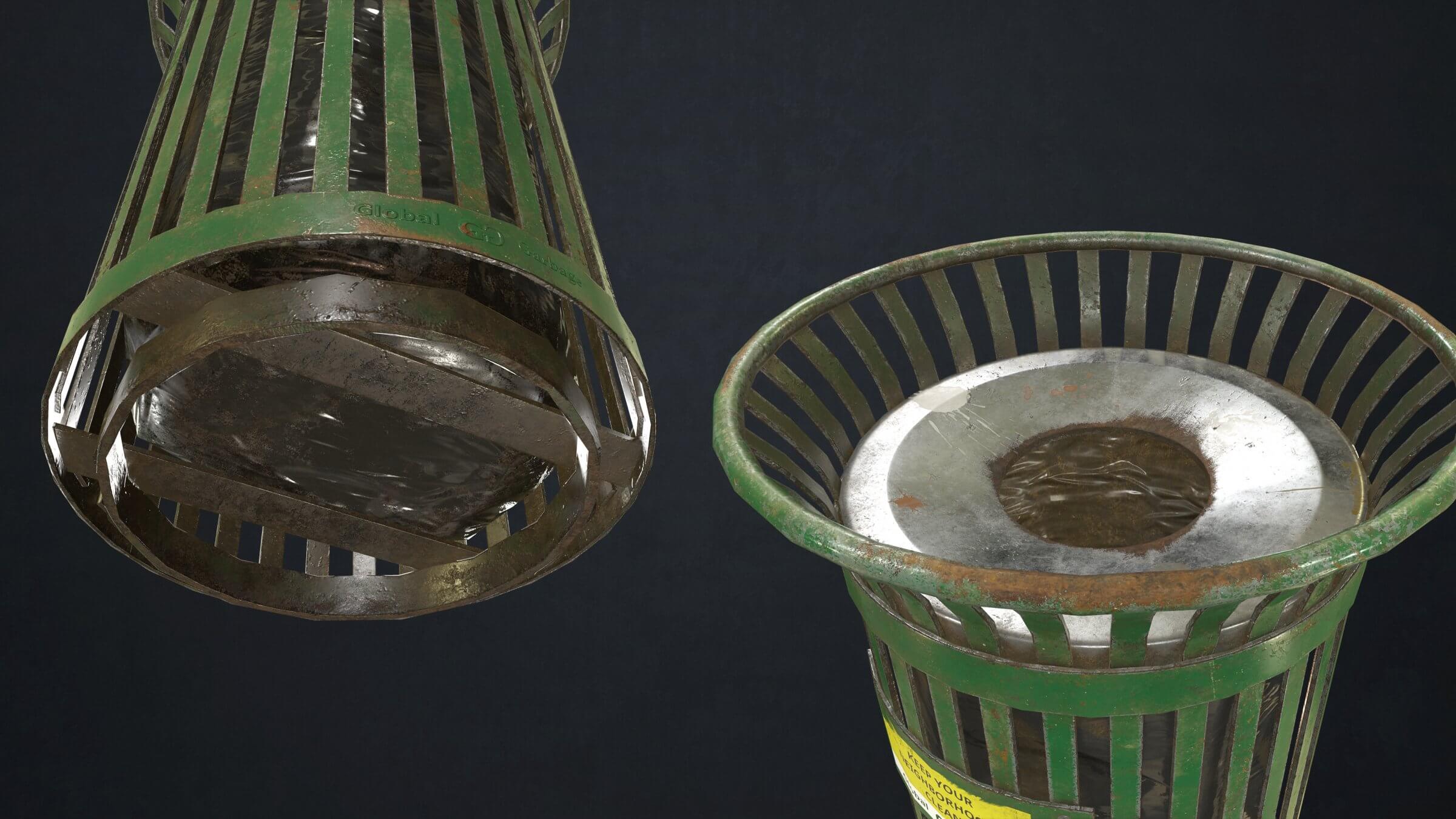 Waste Bin - 3D Model by MSWoodvine