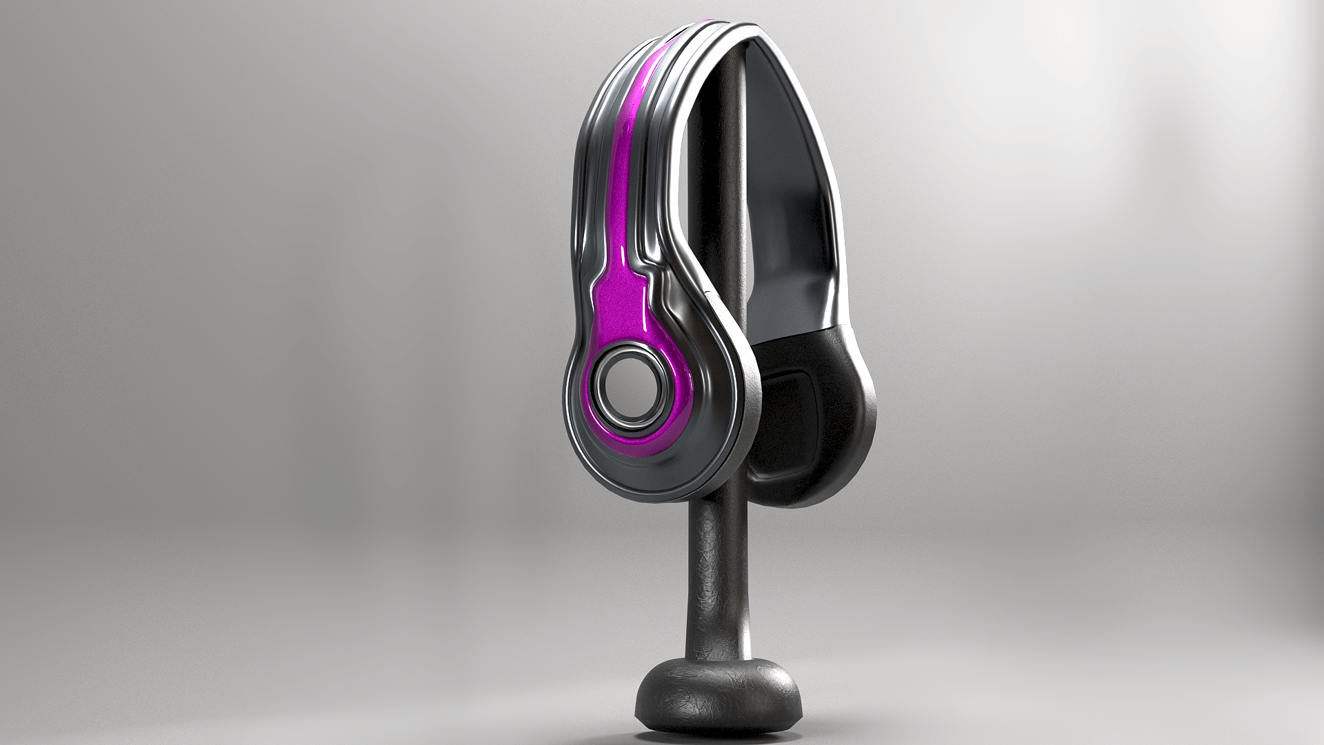 HeadPhone Prototype Product Design 3D Render, Digital Art by mu87
