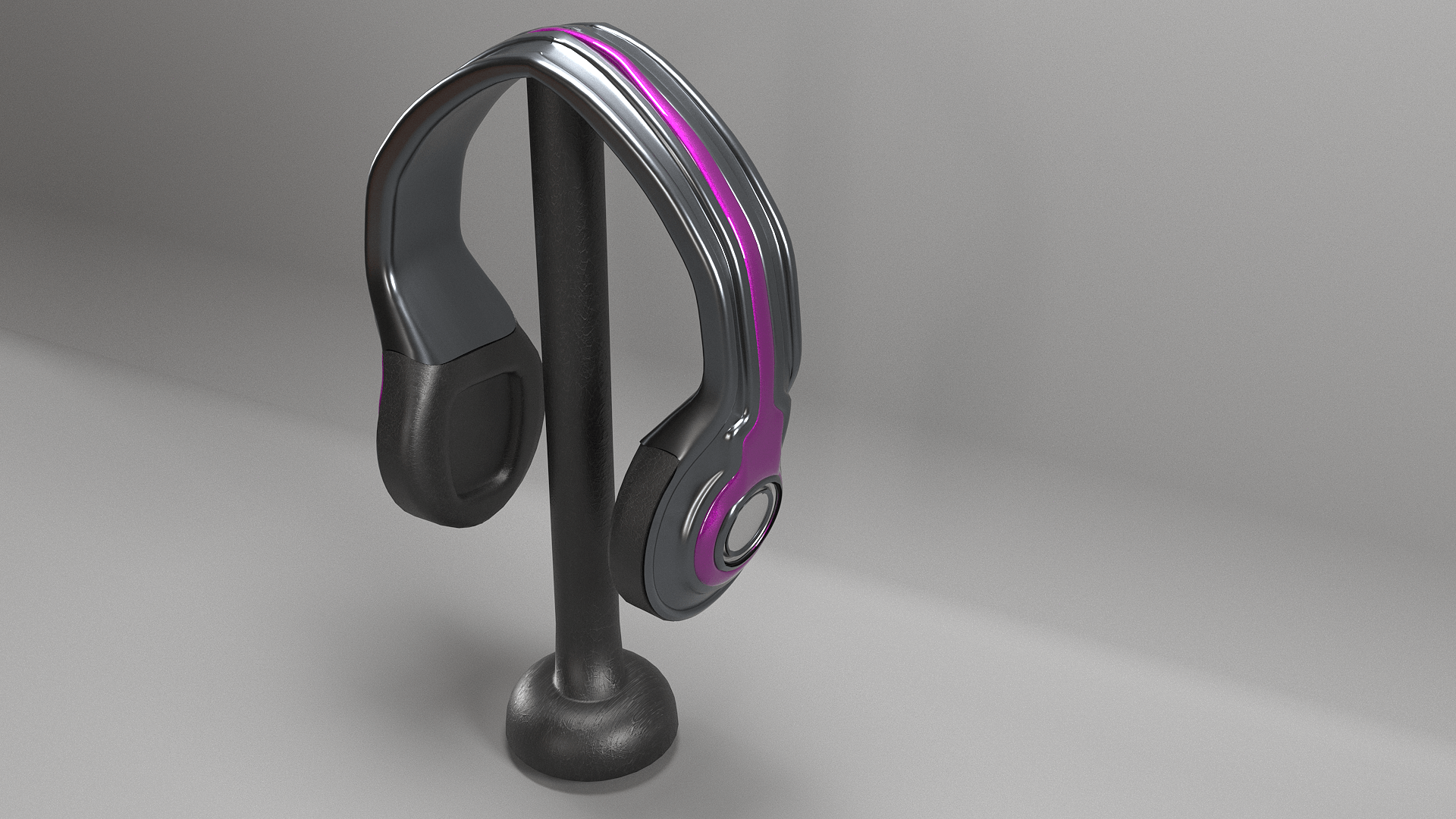 HeadPhone Prototype Product Design 3D Render, Digital Art by mu87