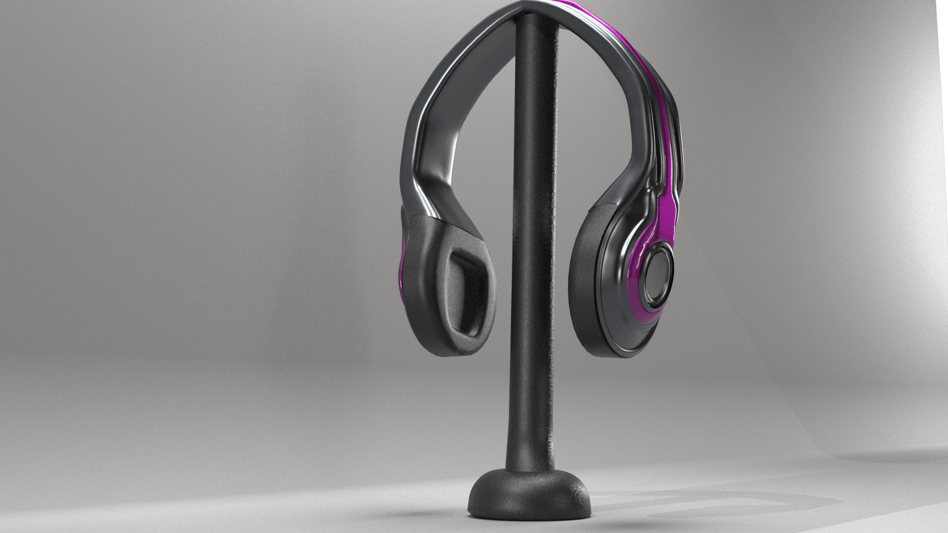HeadPhone Prototype Product Design 3D Render, Digital Art by mu87