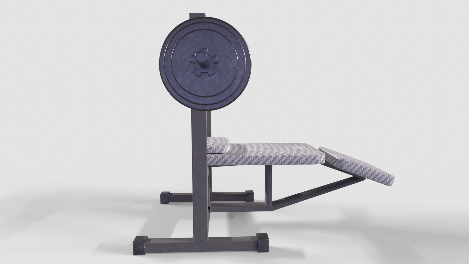 Bench Press - Rusty and Normal 3D Model by muharremadk