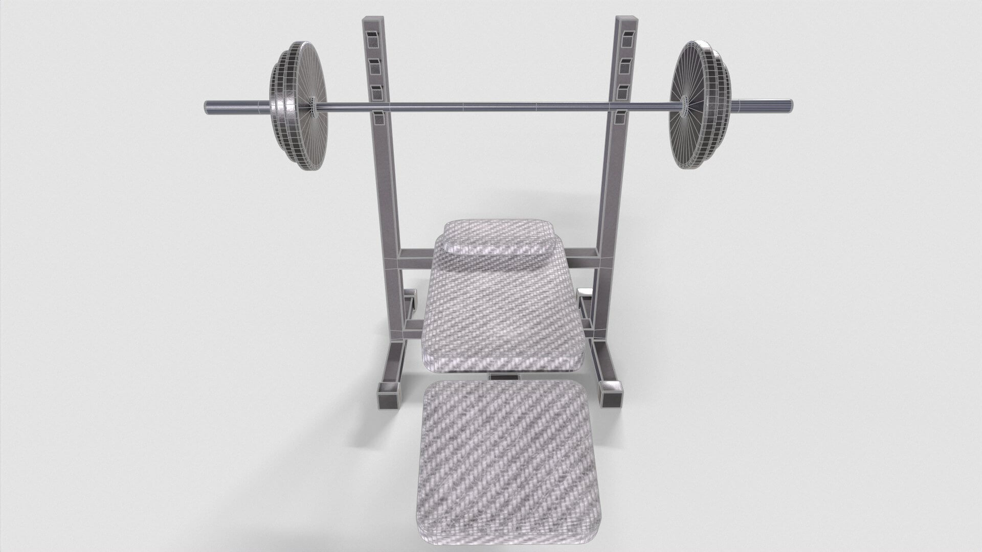 Bench Press - Rusty and Normal 3D Model by muharremadk