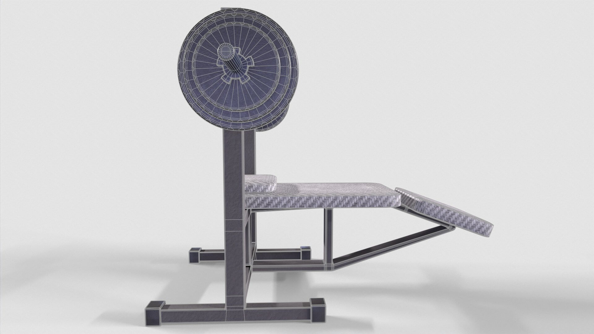Bench Press - Rusty and Normal 3D Model by muharremadk