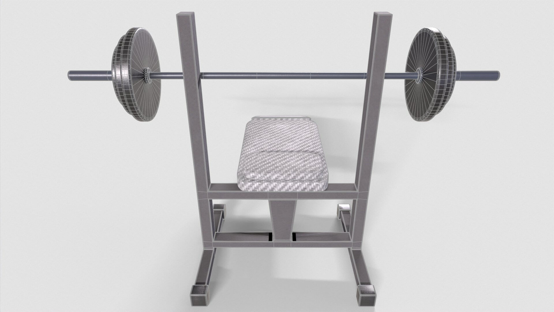 Bench Press - Rusty and Normal 3D Model by muharremadk