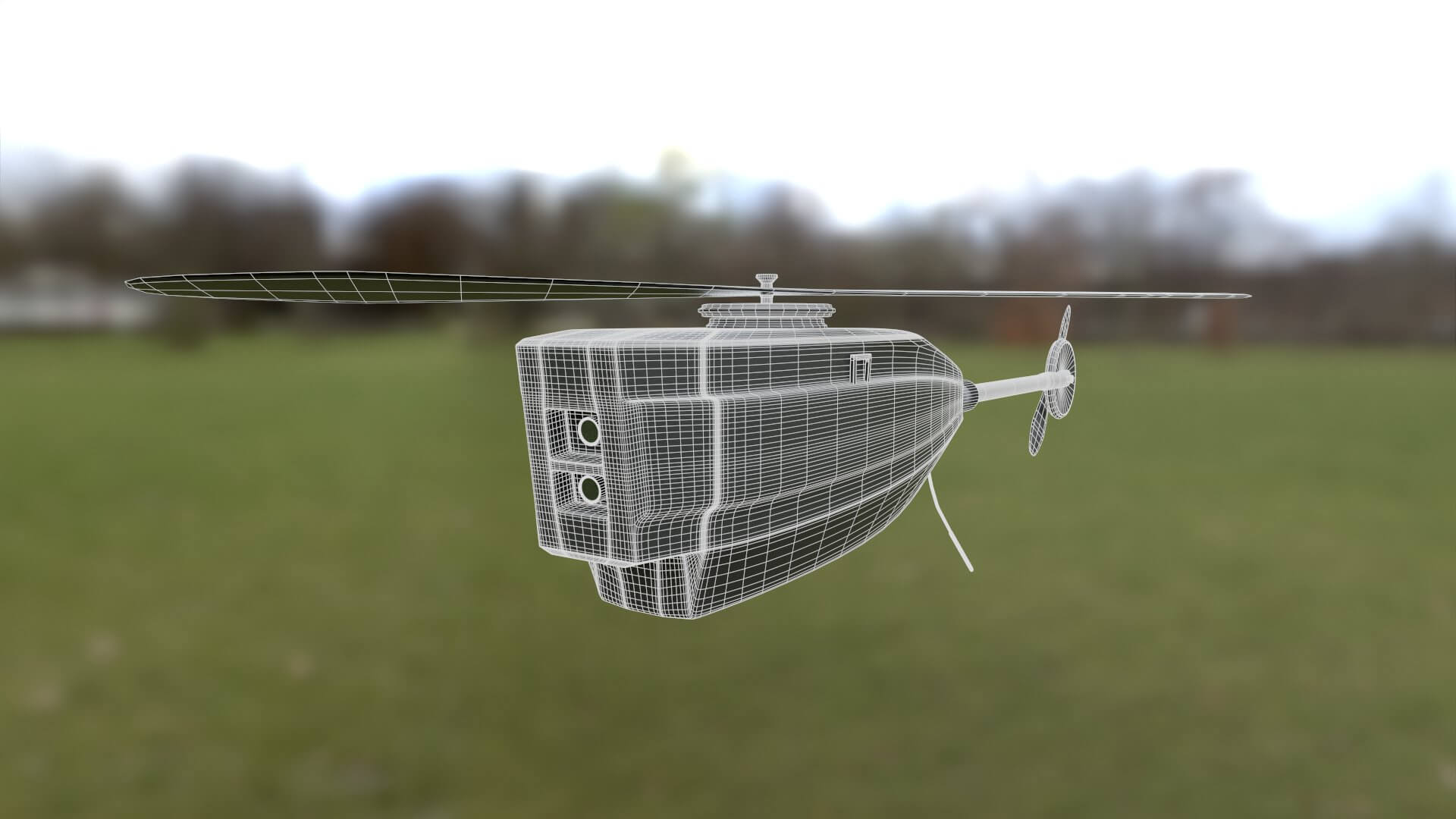 Black Hornet Nano UAV Micro Drone - 3D Model by muharremadk