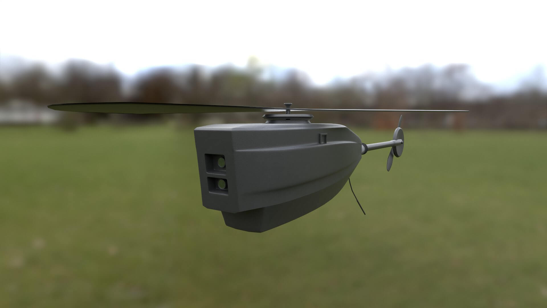 Black Hornet Nano UAV Micro Drone - 3D Model by muharremadk