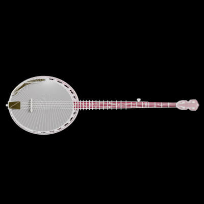Banjo Musical Instrument - 3D Model by muharremadk