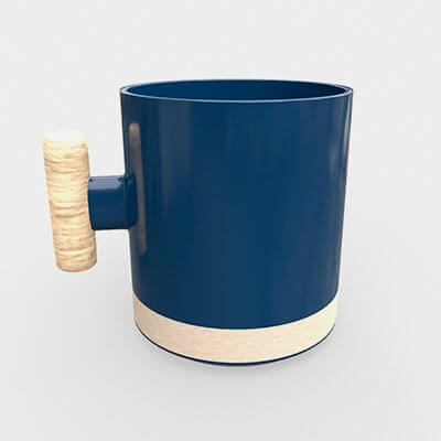 Ceramic Cappuccino Coffee Mug - 3D Model by muharremadk