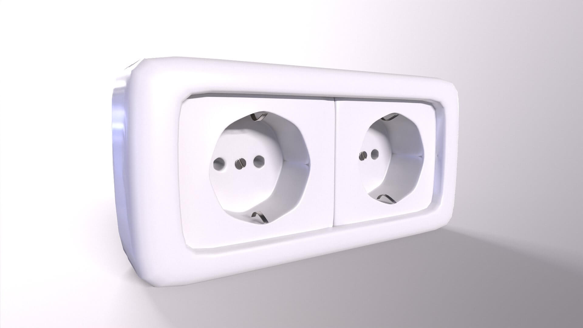 Electrical Socket - 3D Model by muharremadk