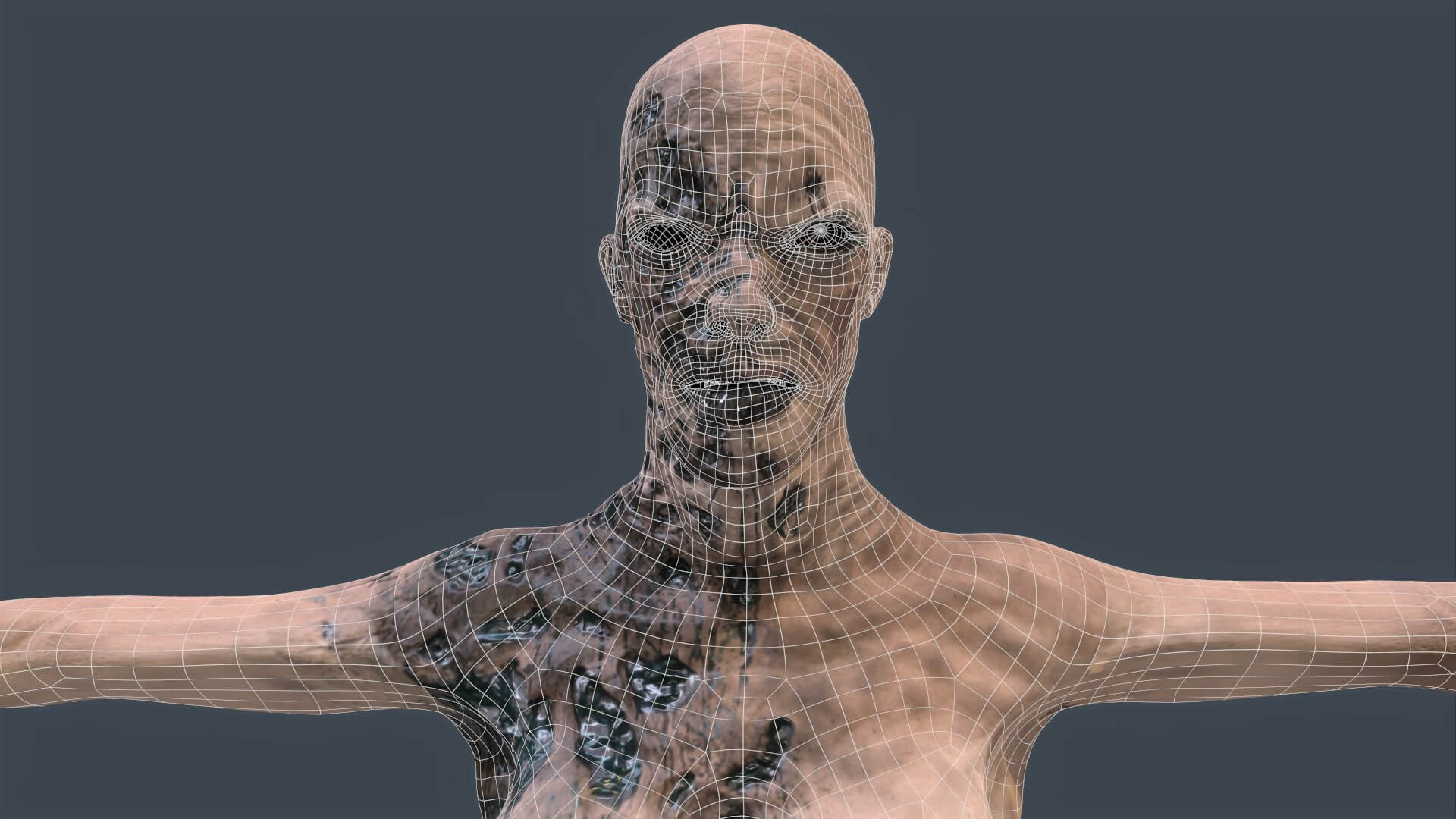 Female Zombie 02 - 3D Model by muharremadk