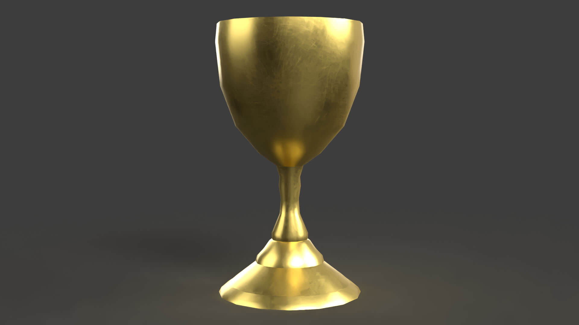 Golden Goblet - 3D Model by muharremadk