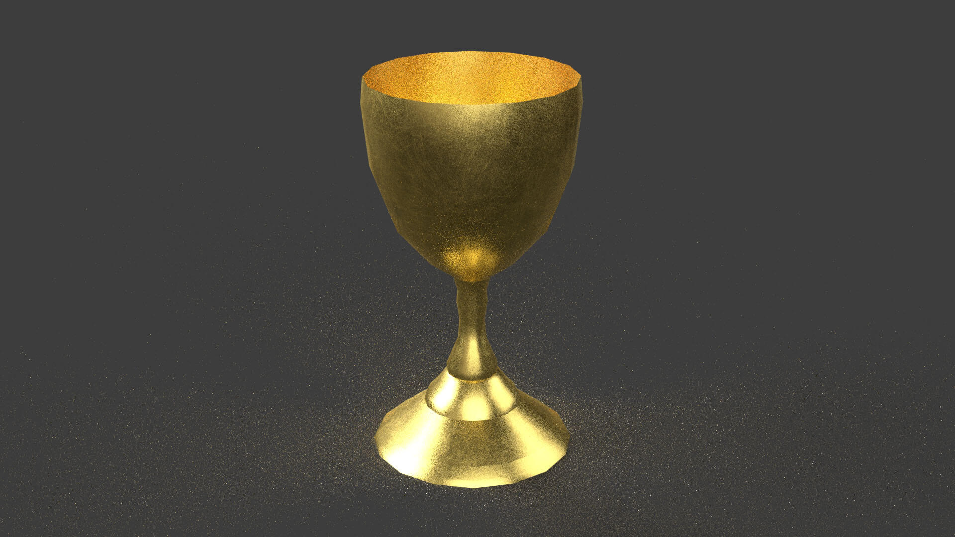Golden Goblet - 3D Model by muharremadk