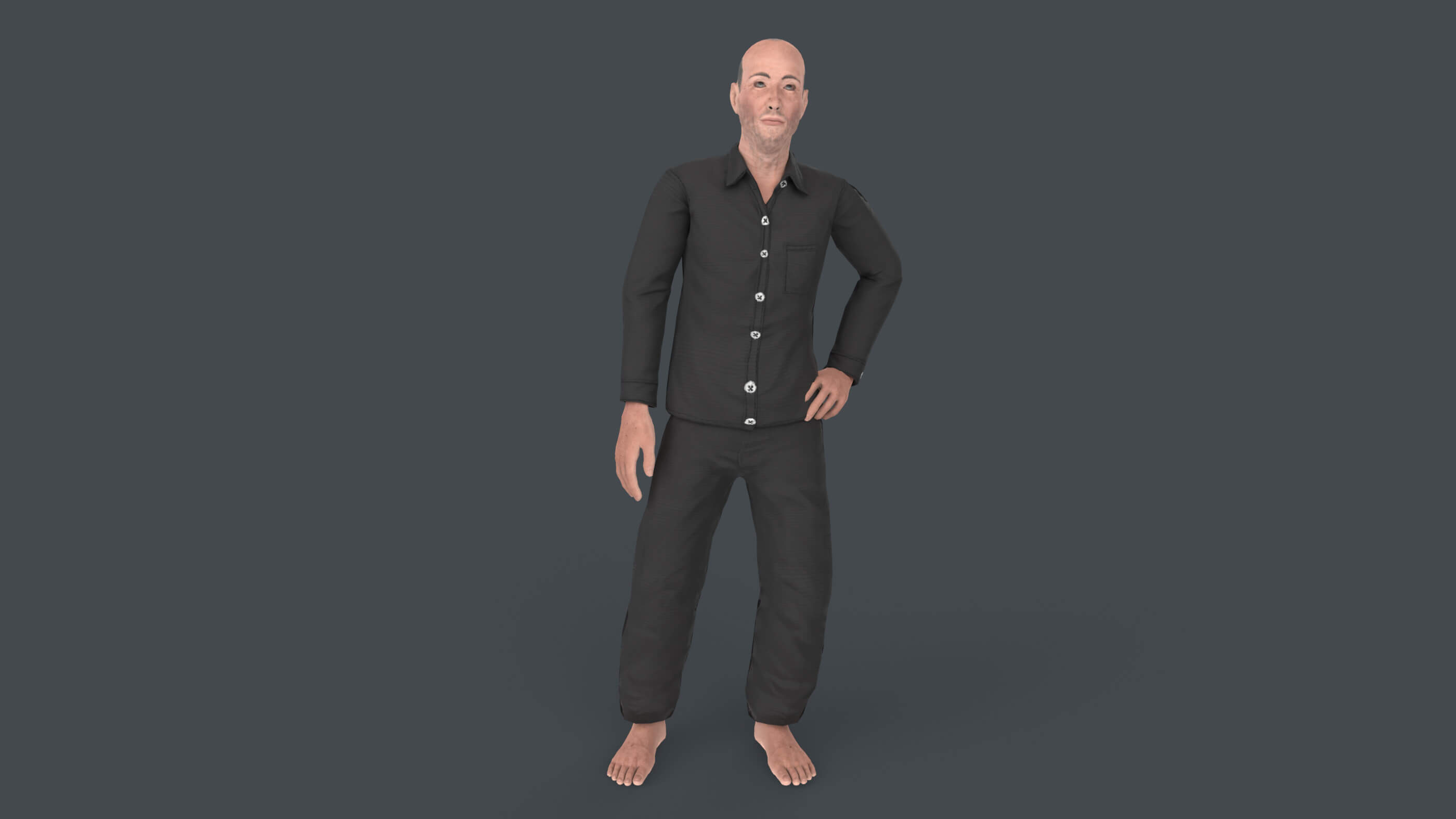 Old Man Character - 3D Model by muharremadk