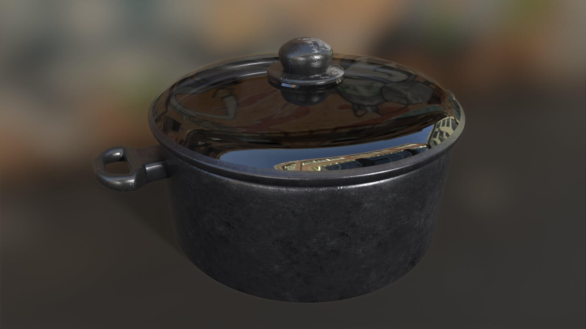 Old Rusty Cooking Pot - 3D Model by muharremadk