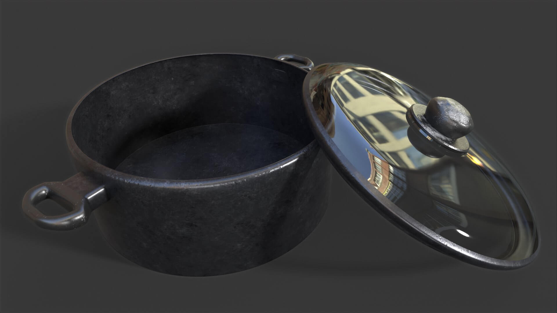 Old Rusty Cooking Pot - 3D Model by muharremadk