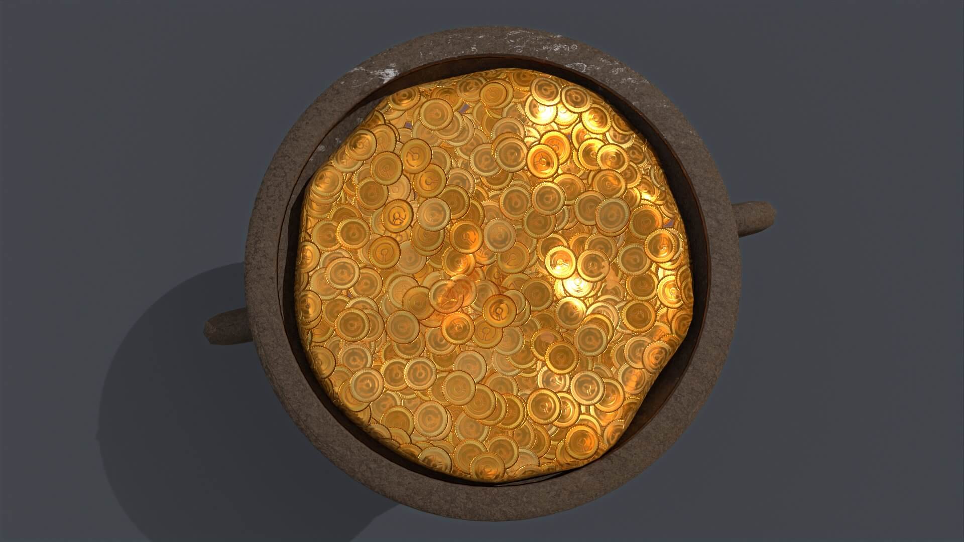 Pot of Gold - 3D Model by muharremadk