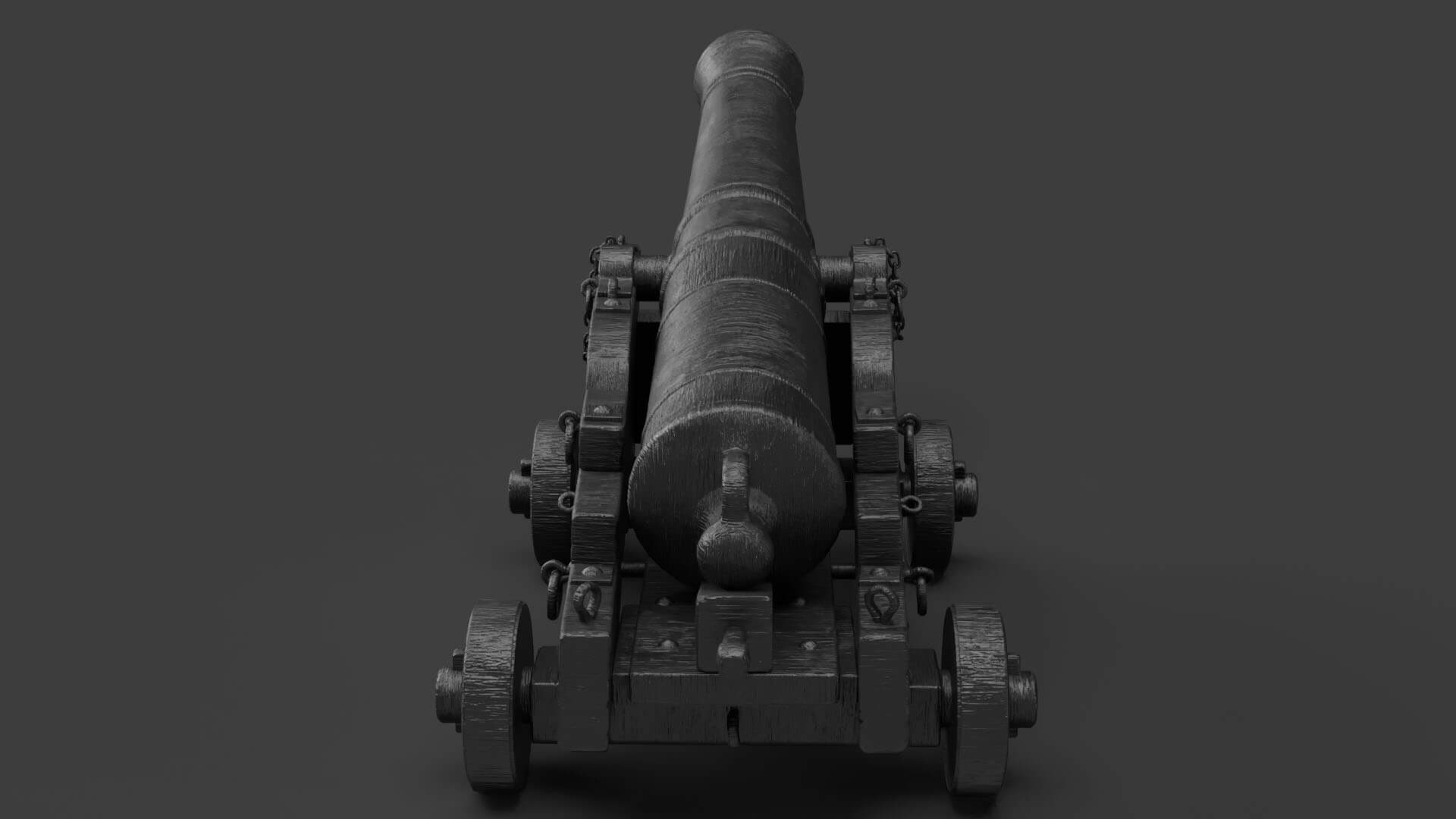 Realistic Cannon - 3D Model by muharremadk
