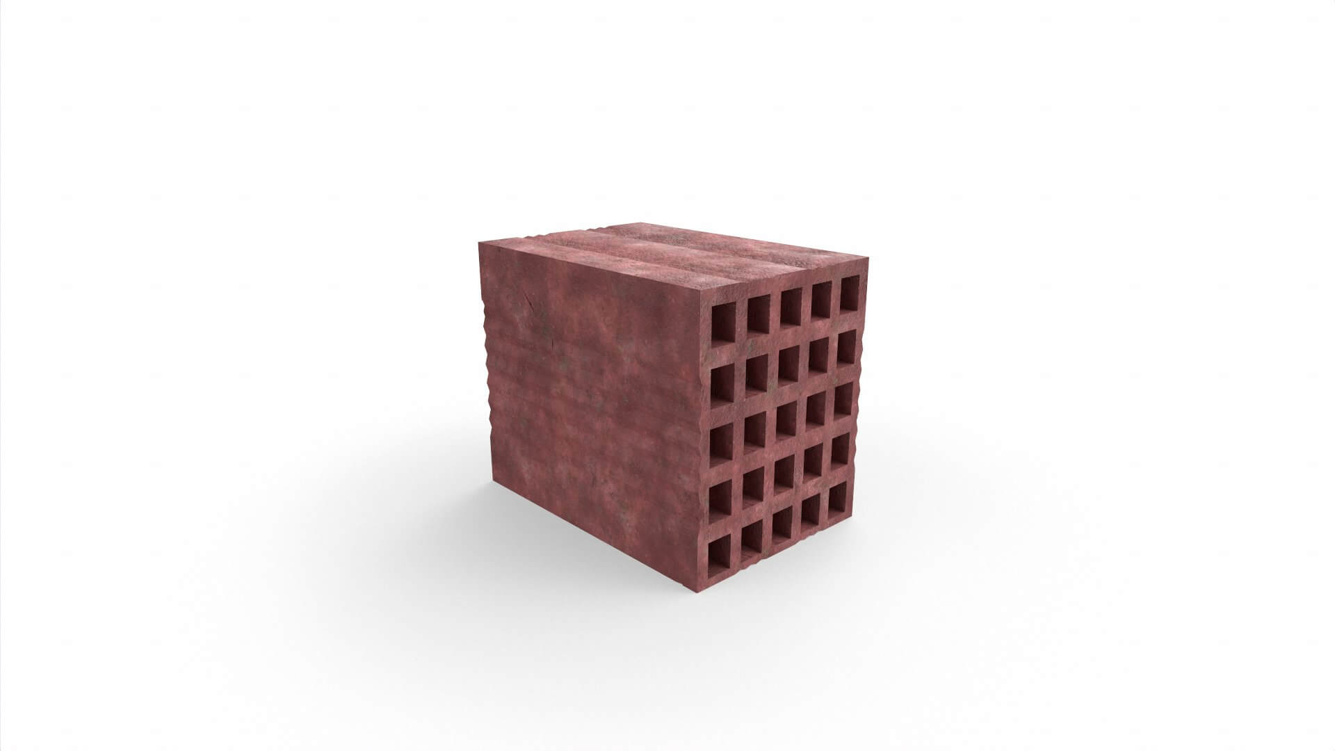 Red Briquette Brick - 3D Model by muharremadk