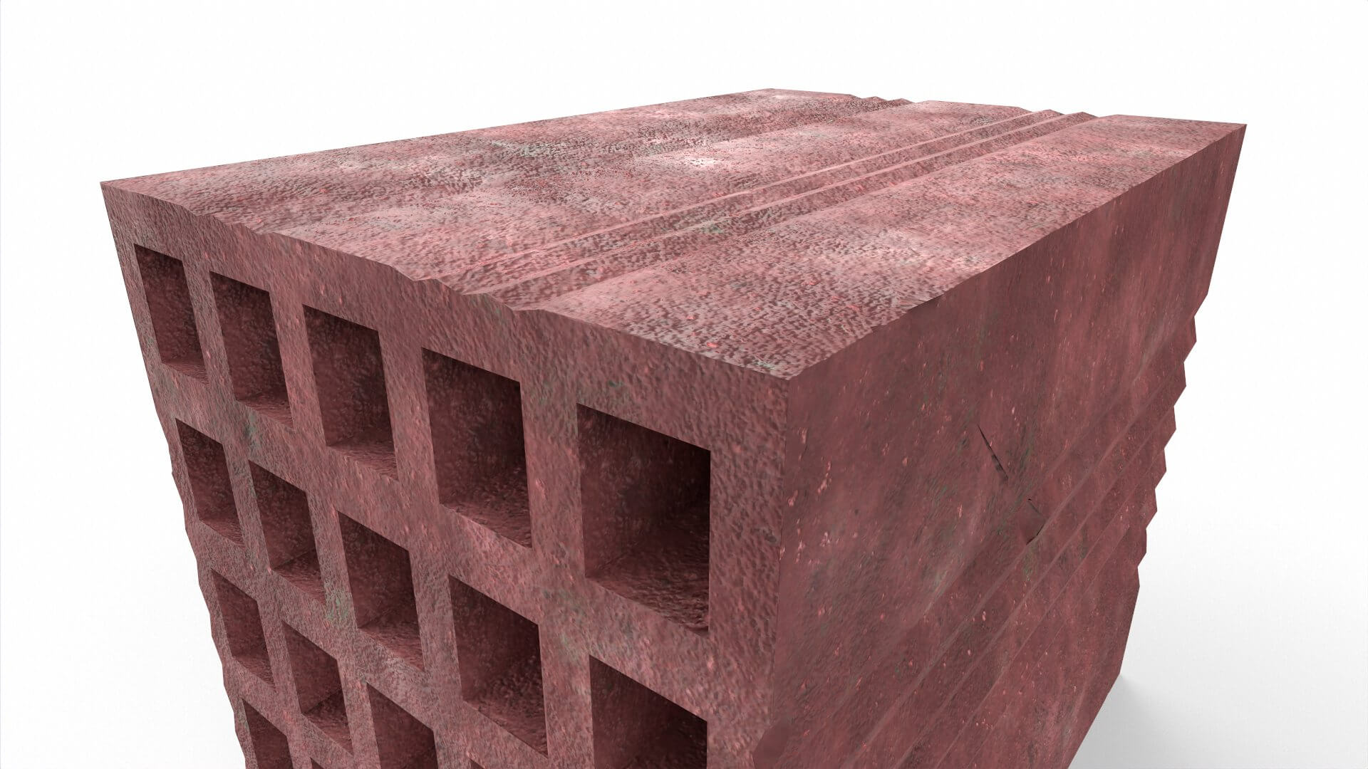 Red Briquette Brick - 3D Model by muharremadk