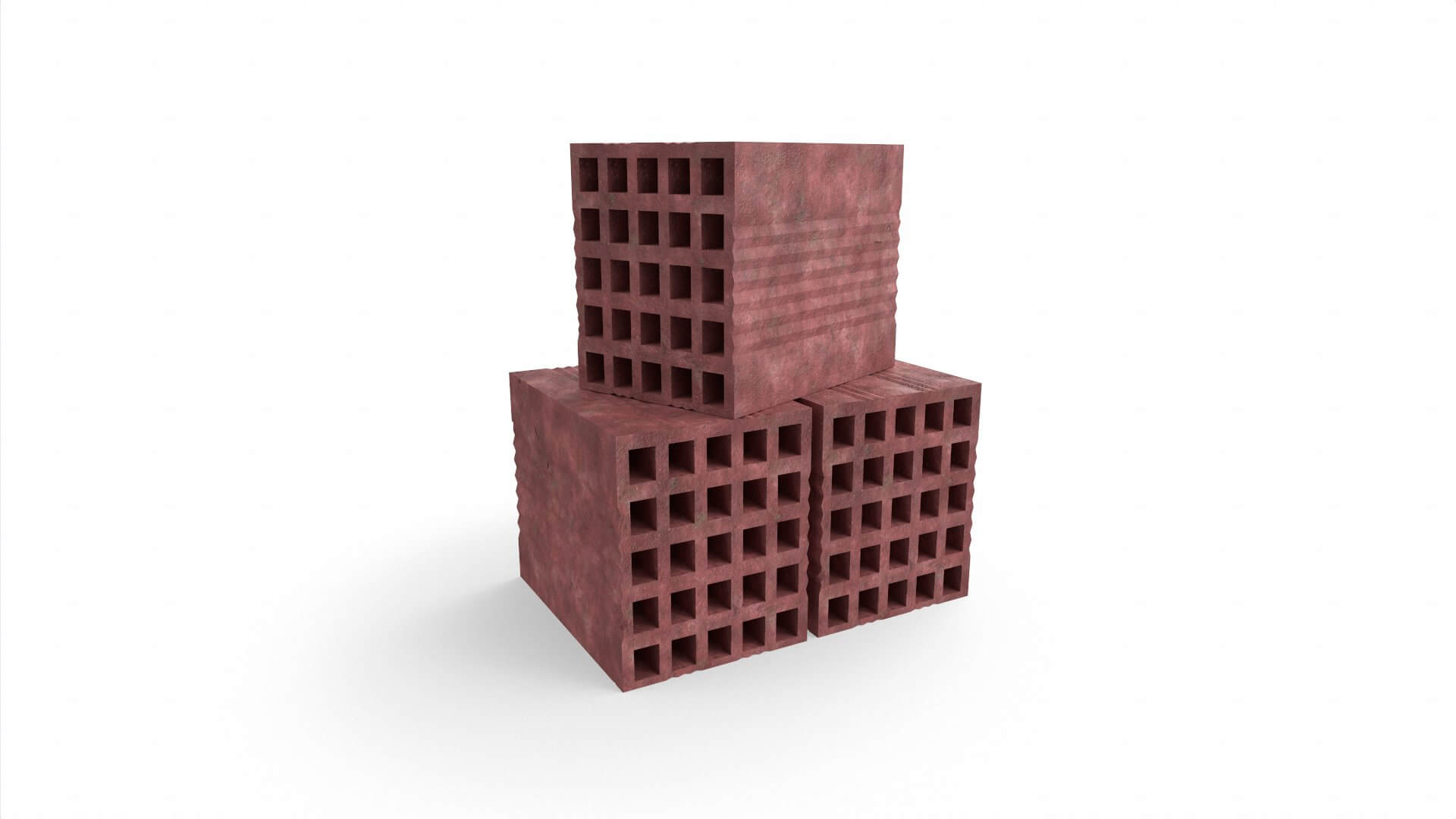 Red Briquette Brick - 3D Model by muharremadk
