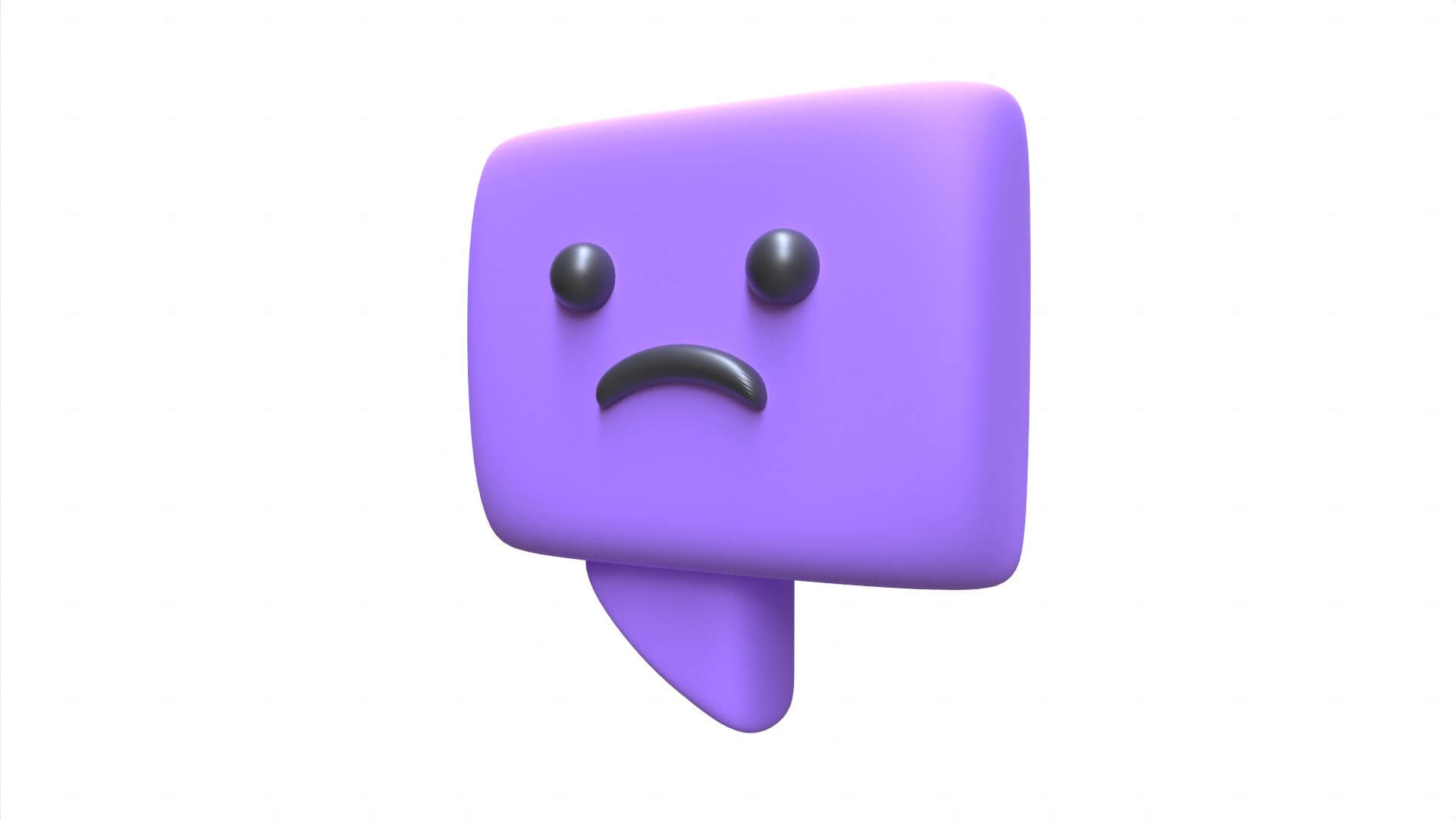 Sad Emoji Message Box - 3D Model by muharremadk