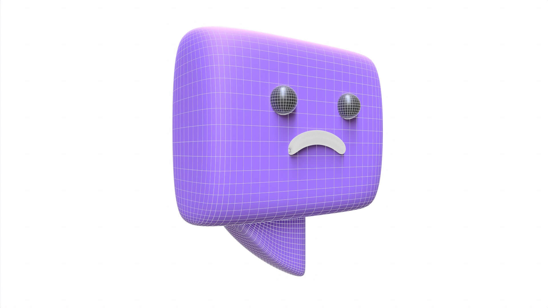 Sad Emoji Message Box - 3D Model by muharremadk