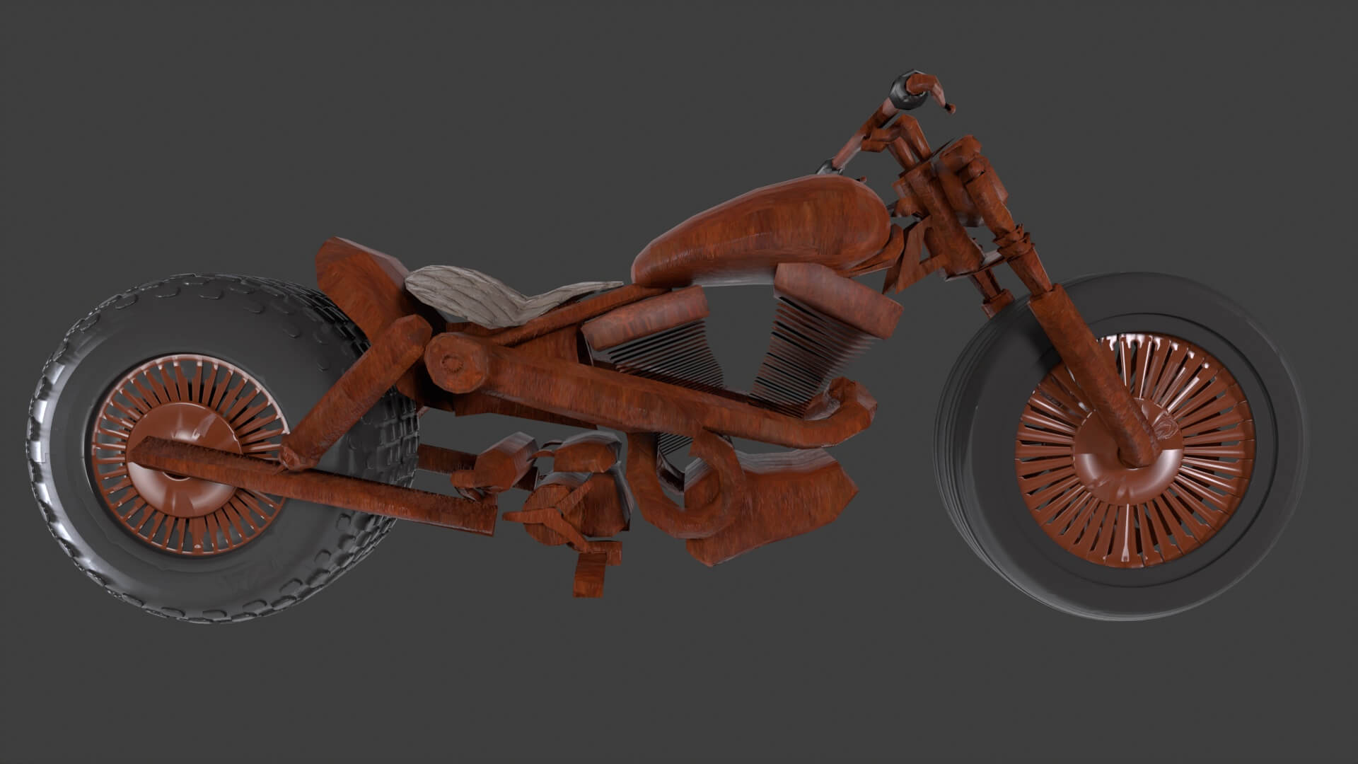 Scrap Motorcycle - 3D Model by muharremadk
