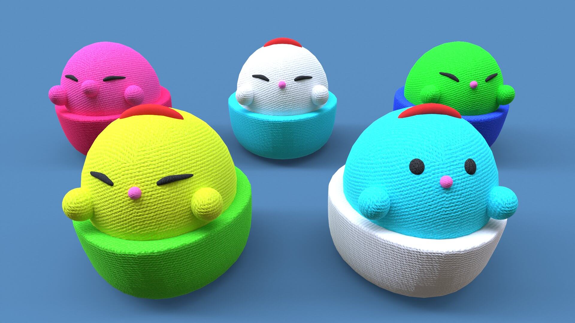 Small Plush Toys Collection - 3D Model by muharremadk